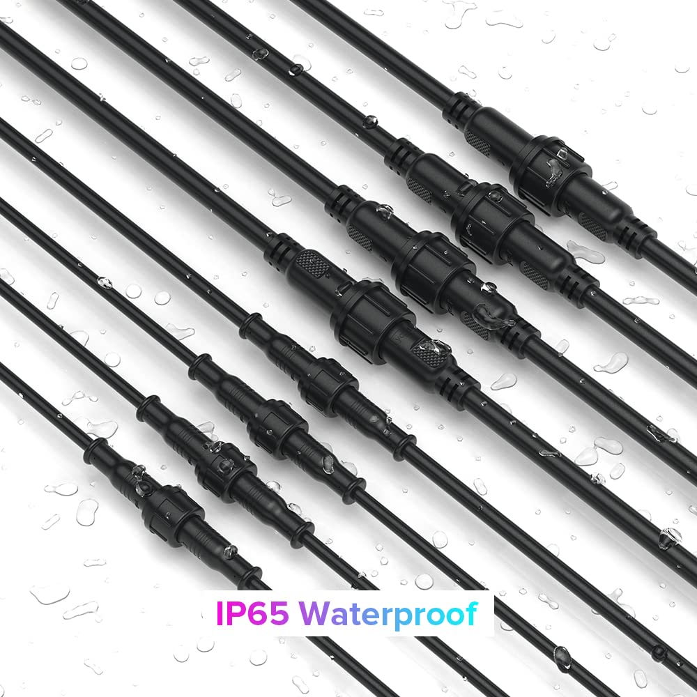BTF-LIGHTING 4 Pin Electrical Connector Male Female 20AWG IP65 7.87in ...