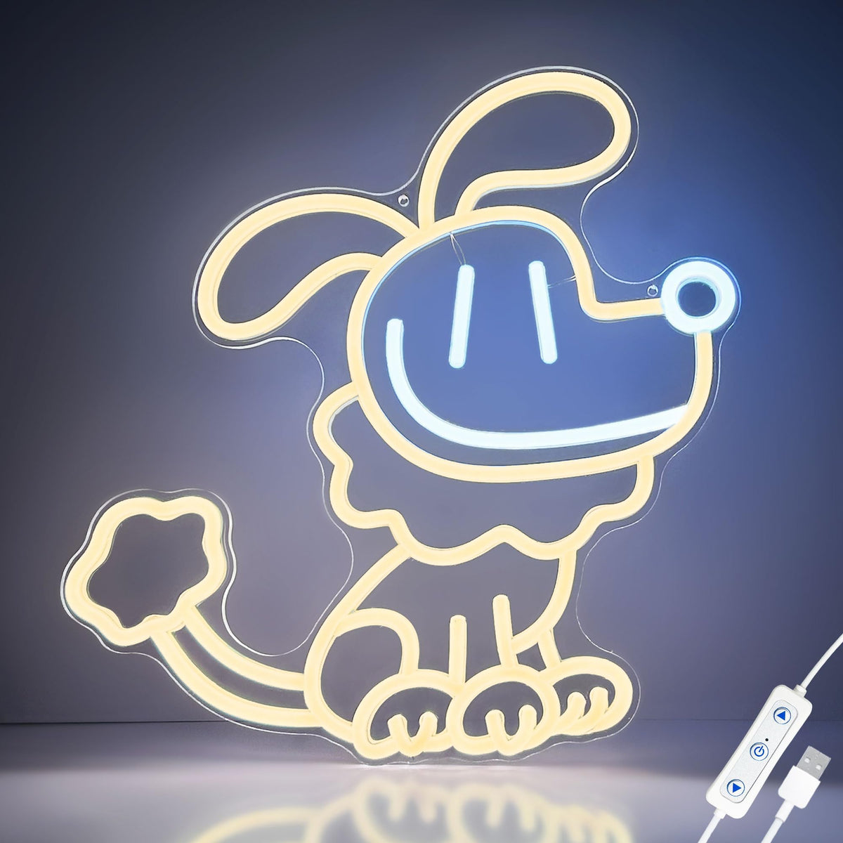Officially Licensed Dog Man Zuzu Led Neon Sign - Vibrant Kids Bedroom ...