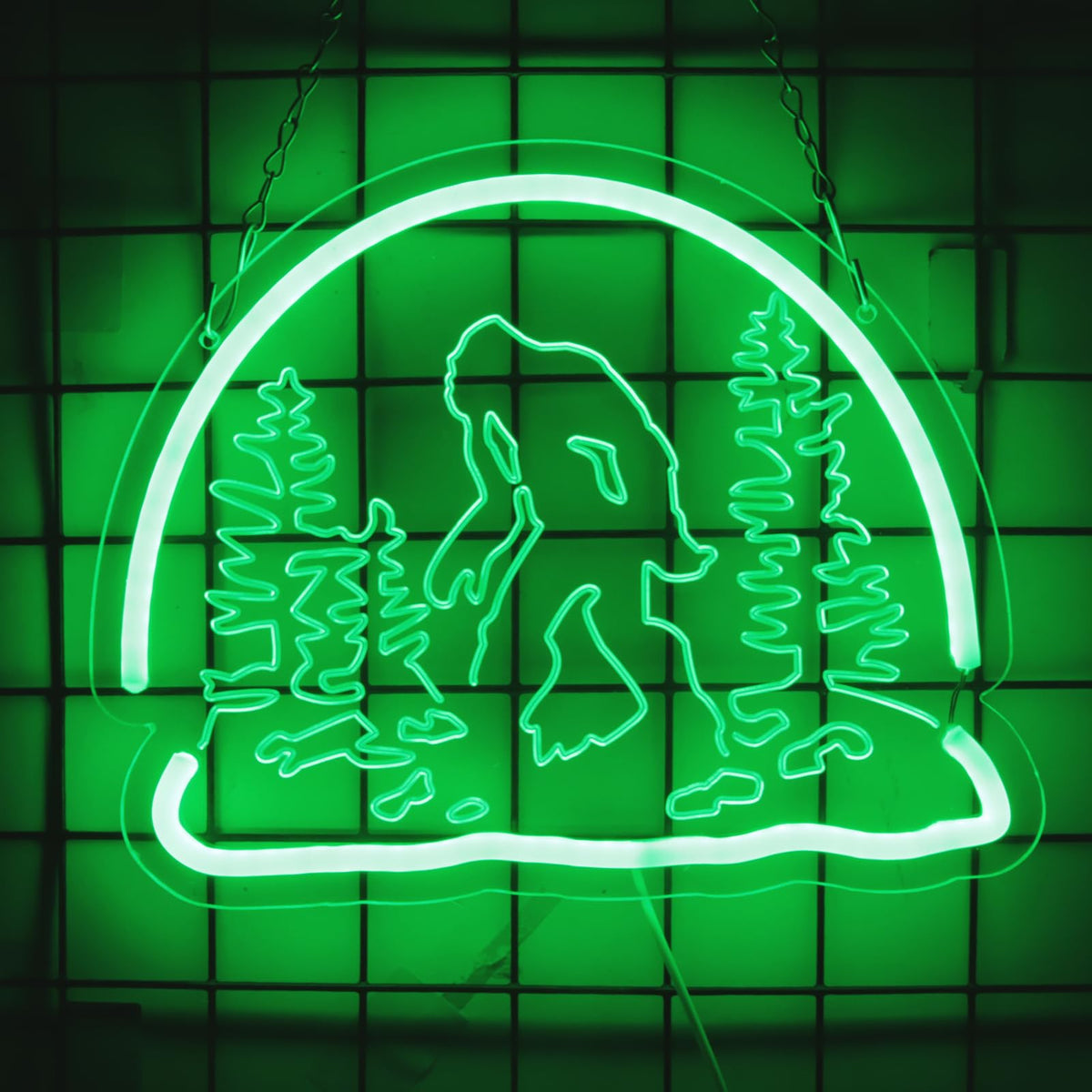 Pinlangdou Sasquatch Neon Sign Acrylic Light for Bedroom, Hallway, Gar ...