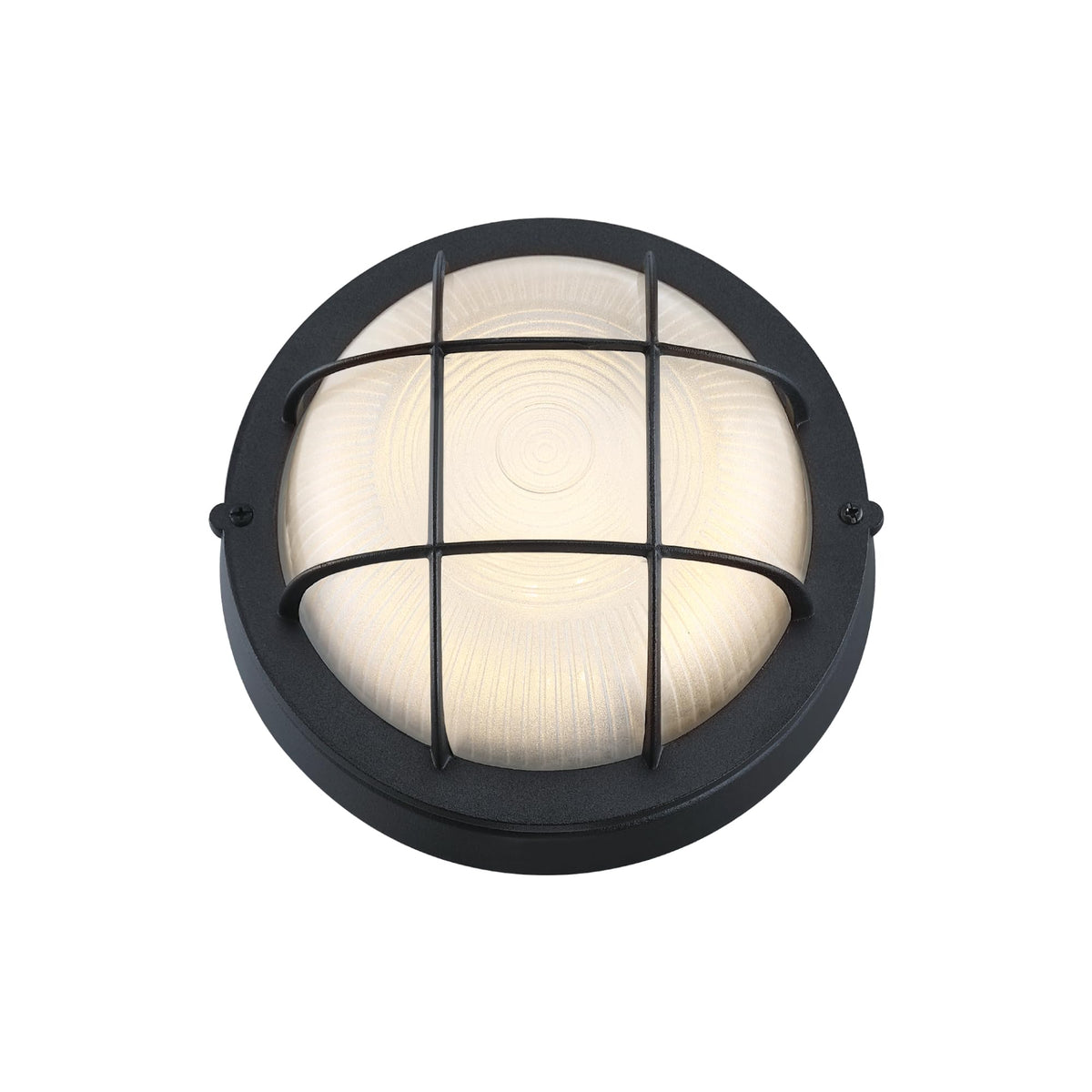 Gruenlich 8 Round Led Bulkhead Light Fixture Outdoor Wall Lights Dimma ...