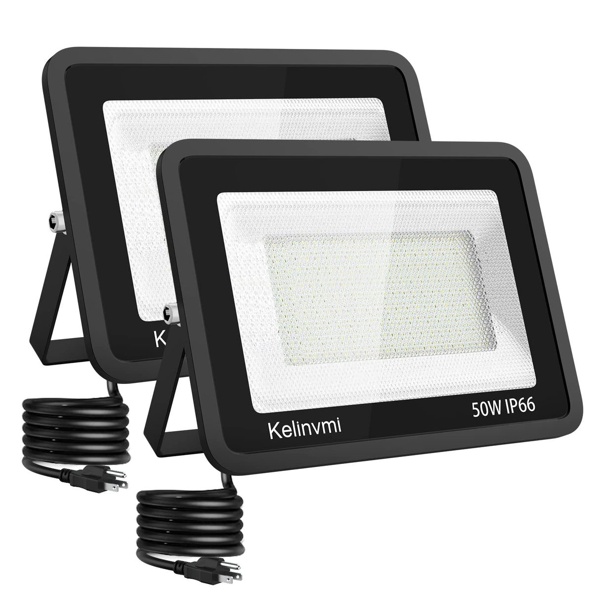 kelinvmi LED Flood Light 50W, 5000lm, 6500K, IP66 Outdoor Security Lig ...
