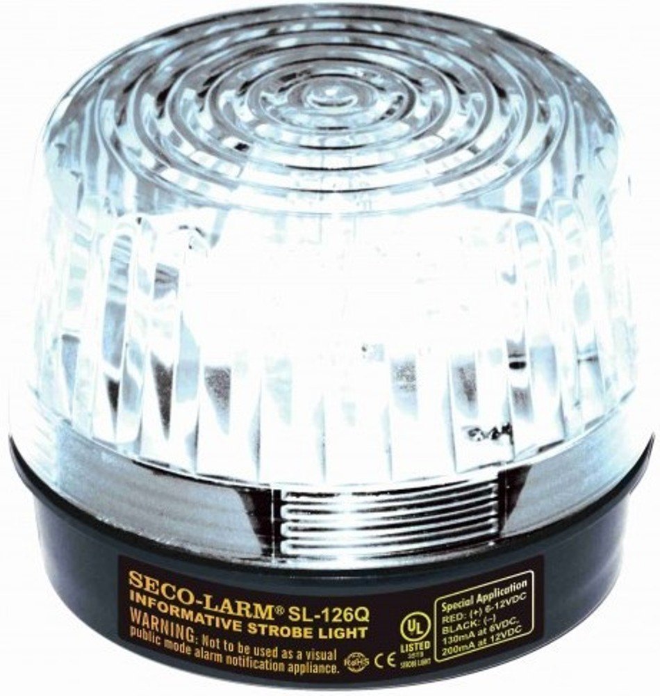 Seco-Larm Sl-126Q/C Clear Security Strobe Light – Lightsdaddy