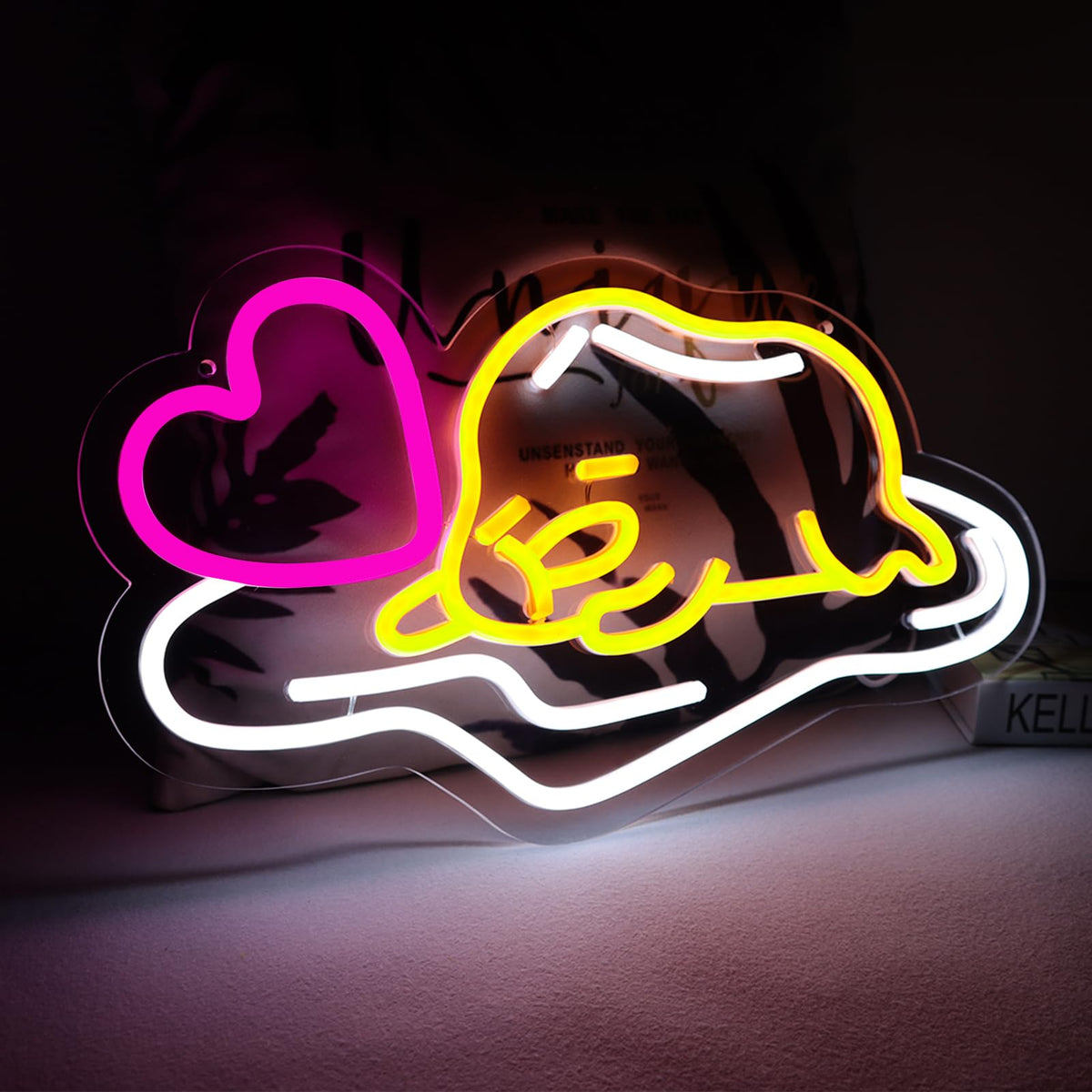 Balanar Gudetama Neon Sign, Acrylic LED Light for Wall Decor, B-Gudeta ...