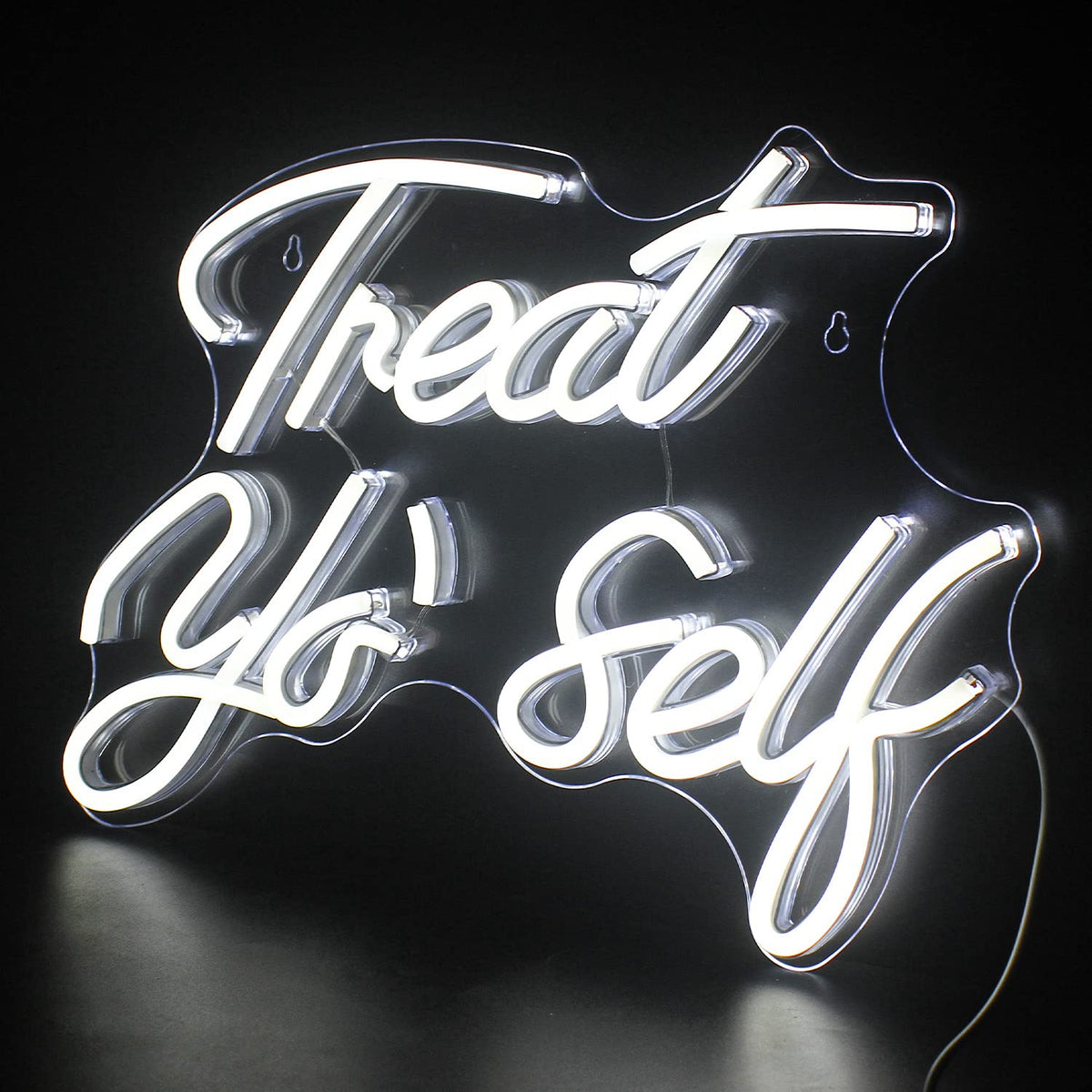 FAXFSIGN Neon Sign - USB LED Word Light for Bedroom, 15.75inx11.81in ...