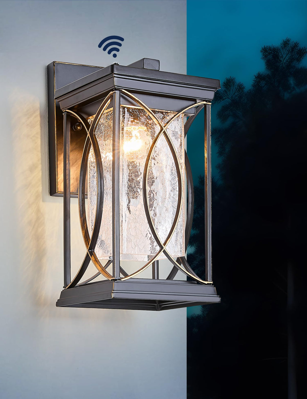 Delicavy Dusk to Dawn Outdoor Wall Light - Waterproof Aluminum Sconce ...