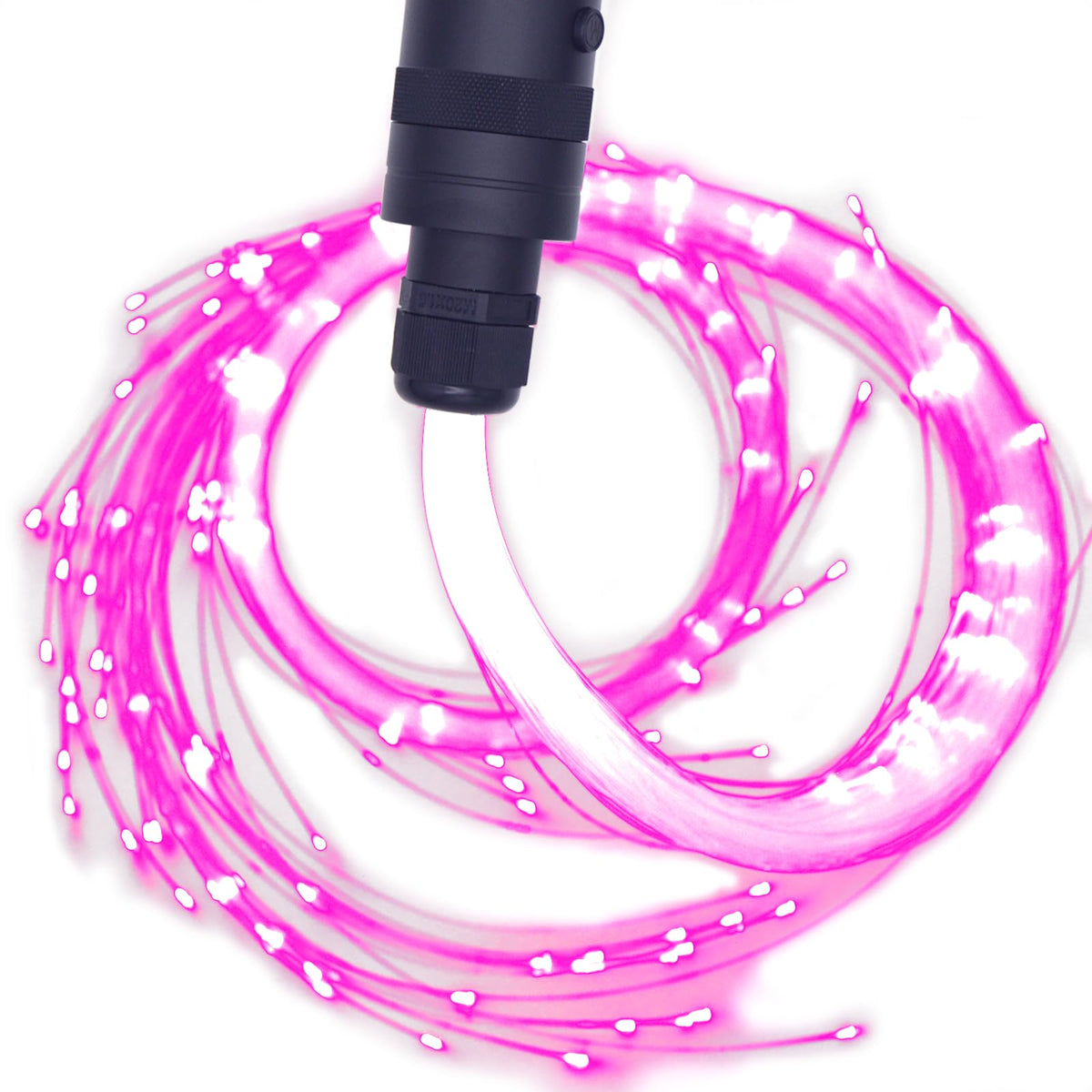 LED Light Whip Fiber Optic Space Pixel Whip Rave Toys EDM Flow Sparkle ...