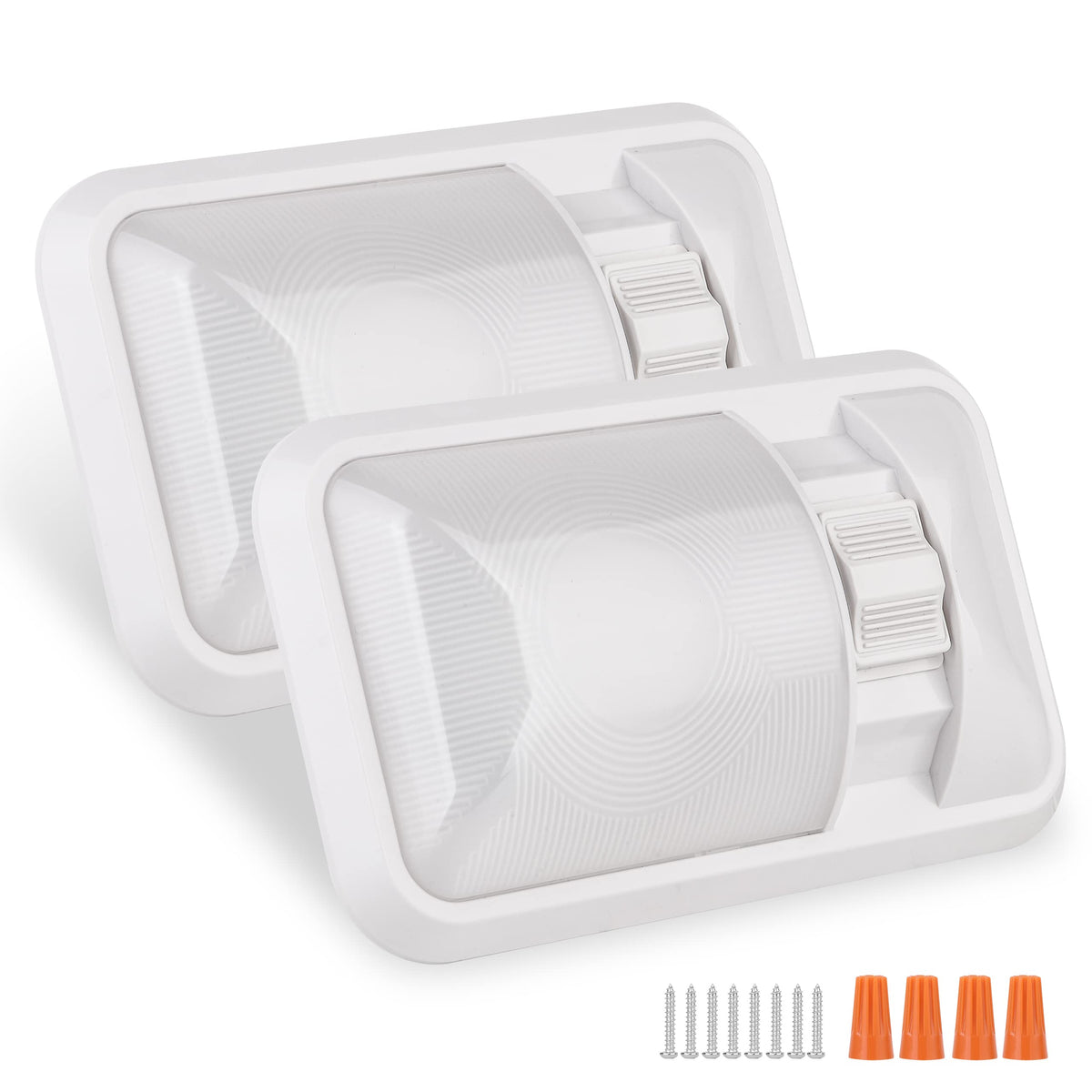 Rvzone 12V Led Rv Ceiling Dome Light Frosted Rv Interior Lighting 500L ...