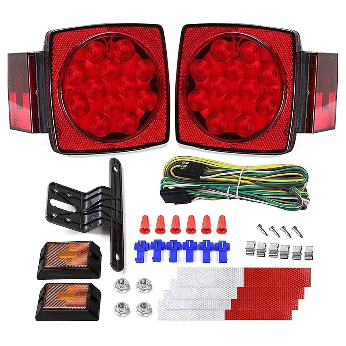 Cyfie 12V LED Trailer Light Kit DOT Certified, Utility Trailer Lights ...
