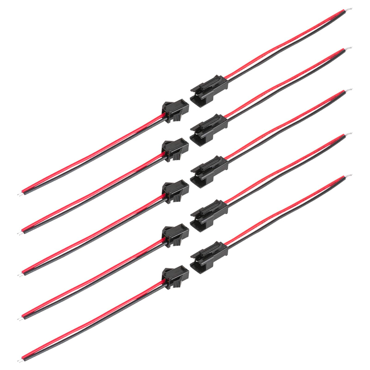 VANDESAIL JST SM Connector 40 Pack, 2 Pin Male to Female Wire Adapter ...