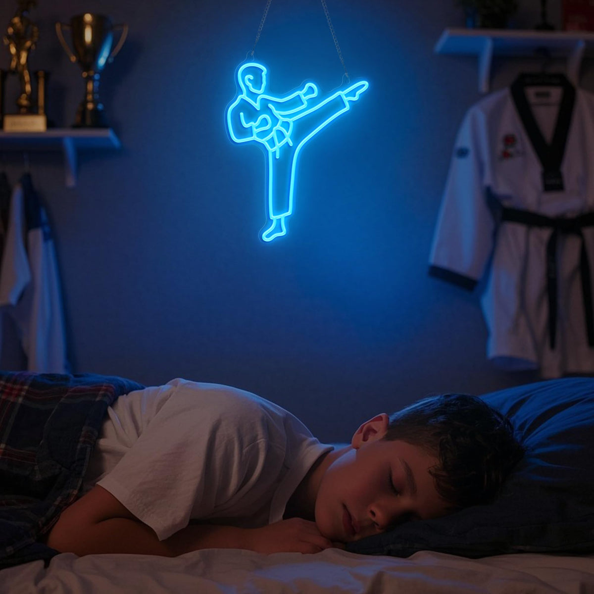 nite Karate Neon Sign Led Neon Lights For Room Wall Table Decor Art Me ...