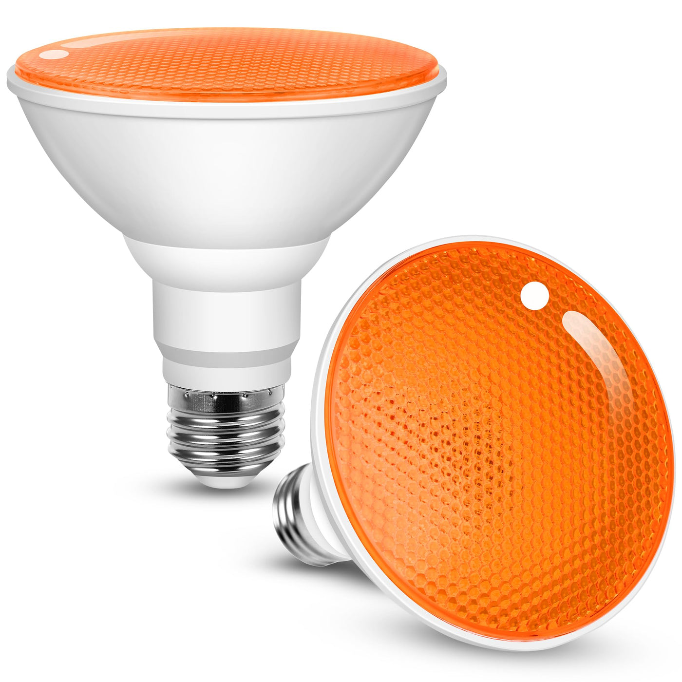JandCase LED PAR30 Orange Flood Lights, 12W (100W Equivalent), E26, 2 ...