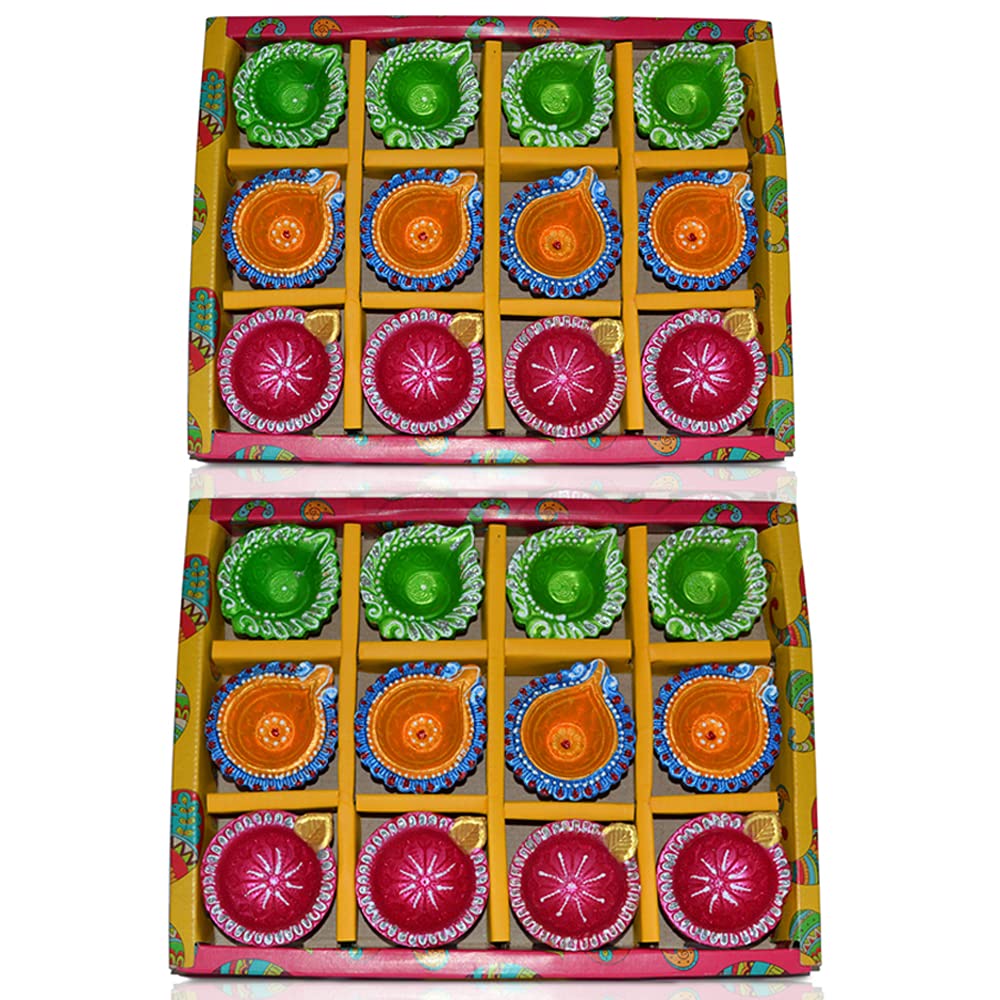 CraftVatika Clay Diyas Diya Deepak Batti Diya- Handmade Mitti Diya for ...