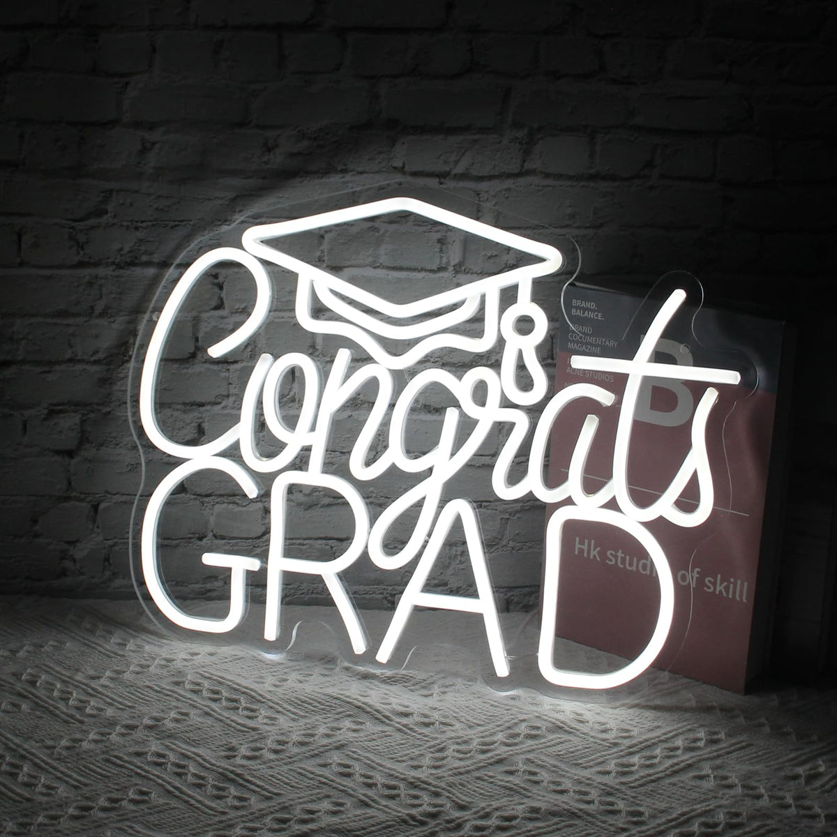 Jesalah Neon Sign - Graduation Party LED Light - USB Wall Decor - Whit ...