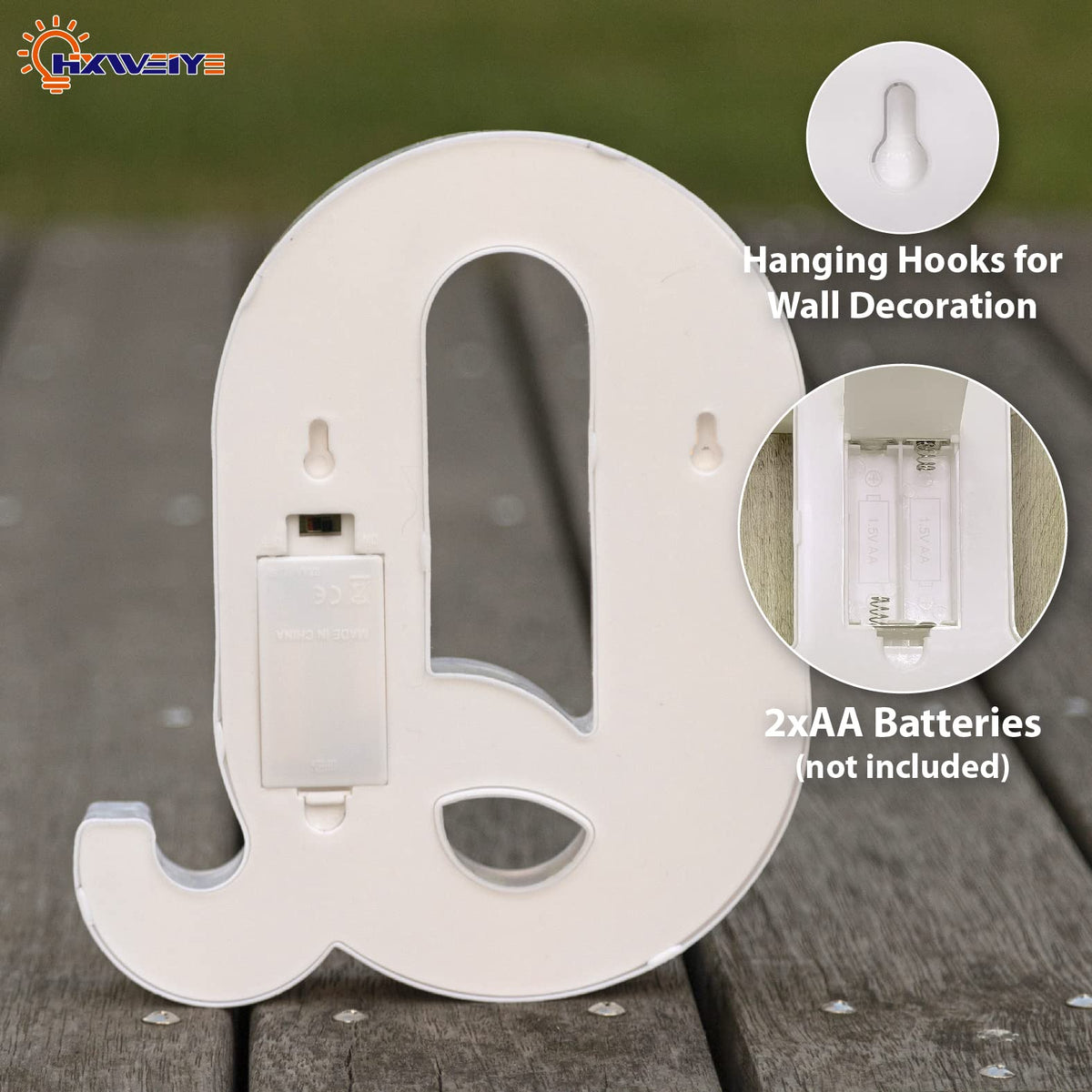 Hxweiye Led Marquee Letters Sign - Light Up Alphabet & Numbers 0-9, Wa ...