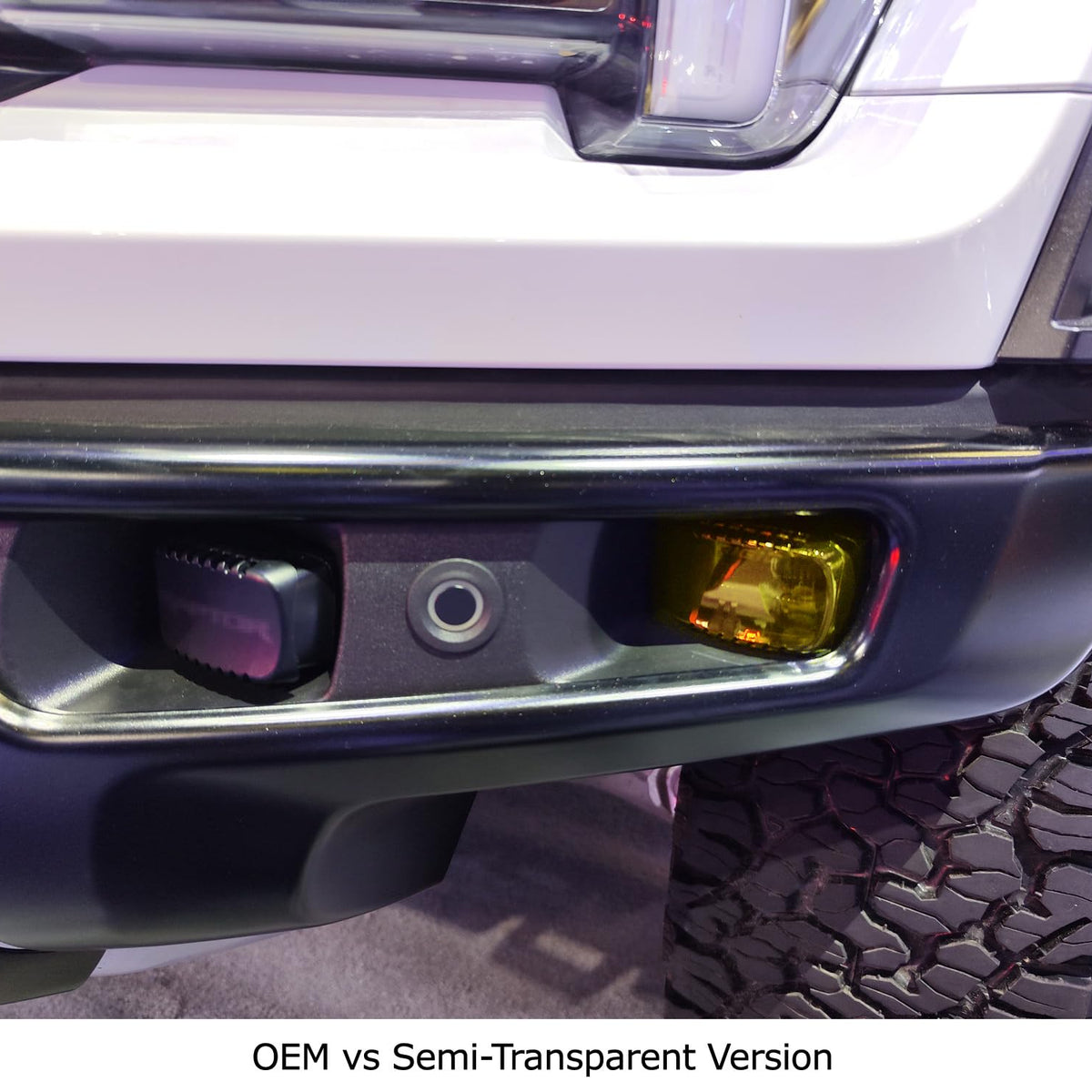 iJDMTOY LED Pod Fog Light Shield Cover Lenses, 2500K Yellow, Compatibl ...