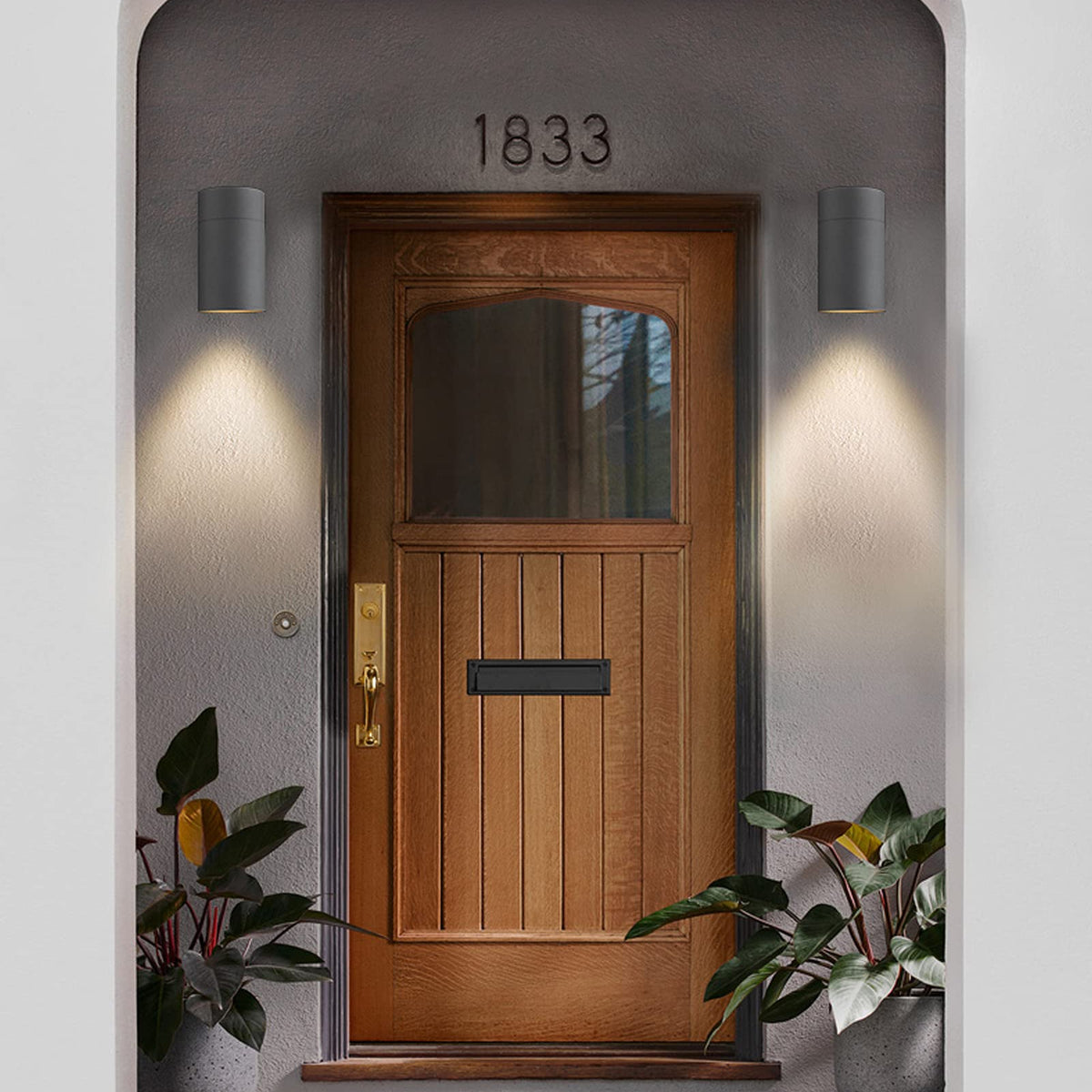 Ken & Ricky Outdoor Sconce Lights Exterior, Black Outdoor Wall Lights ...