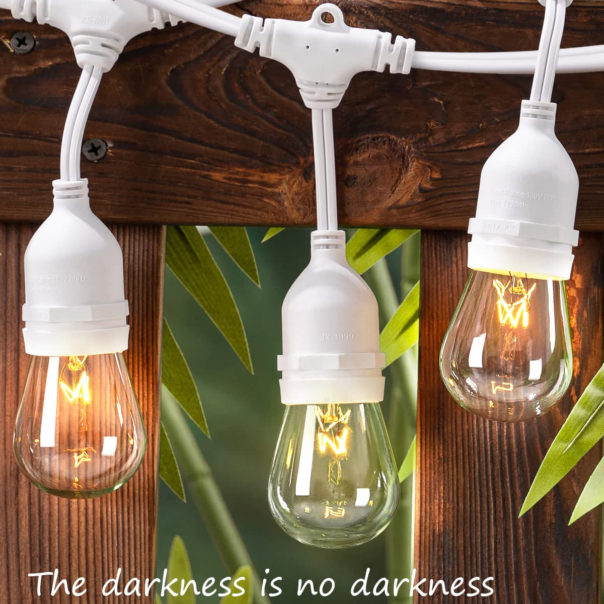 addlon 48 FT Outdoor String Lights Commercial Grade Weatherproof, 18 ...