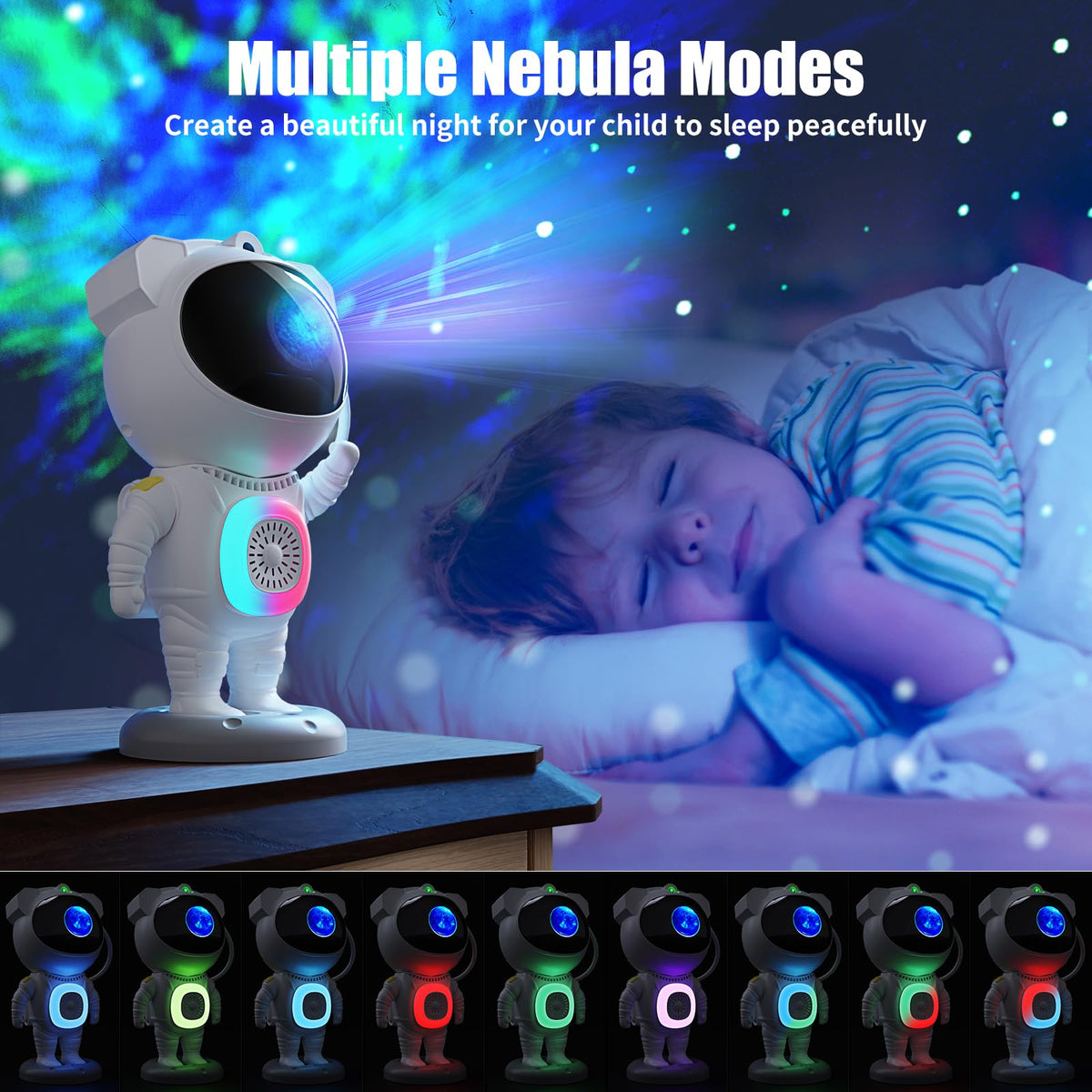 Astronaut Galaxy Projector,Space Projector,with Bluetooth Speaker and ...