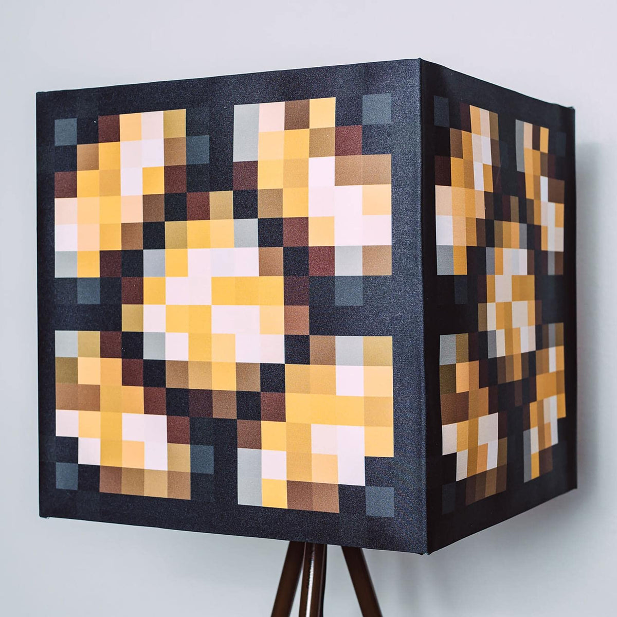 Minecraft Glowstone Tripod Floor Lamp - LED Light, 62 Inches Tall, Met ...