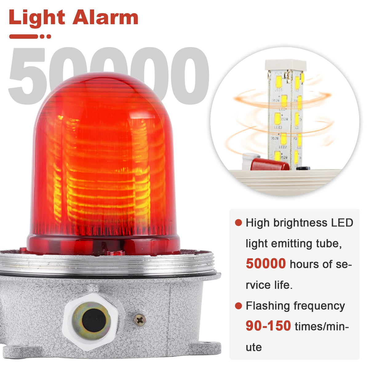 Saladulce Industrial Led Warning Light Explosion Proof Alarm Siren 110 ...