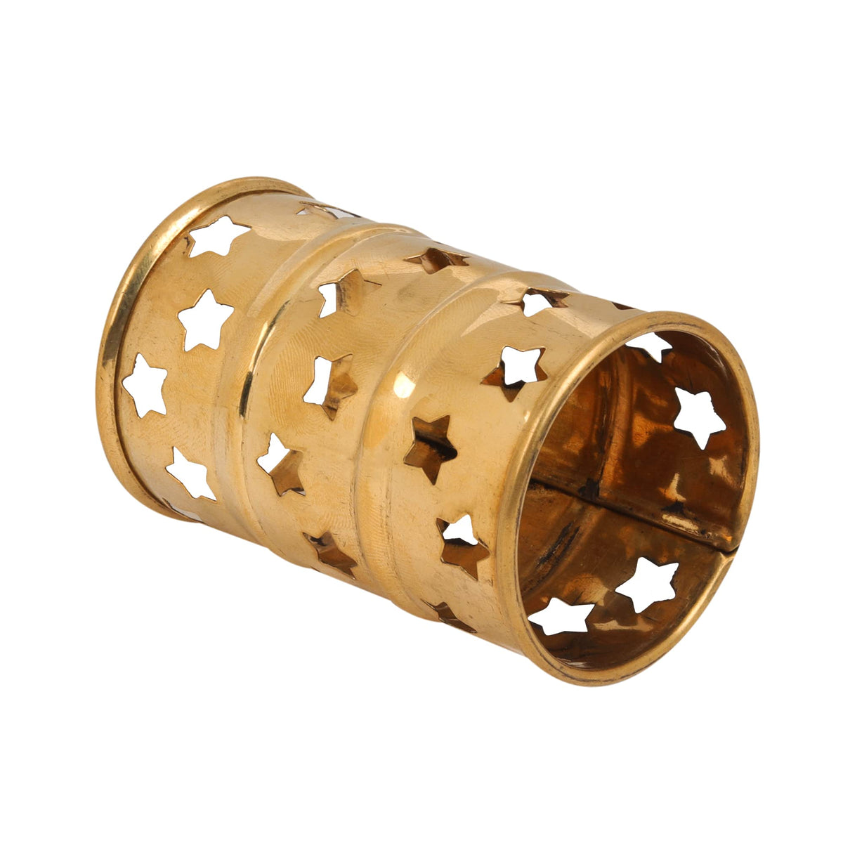Servdharm Brass Star Jali Cover Lids For Diya And Tealight (Large), Go ...