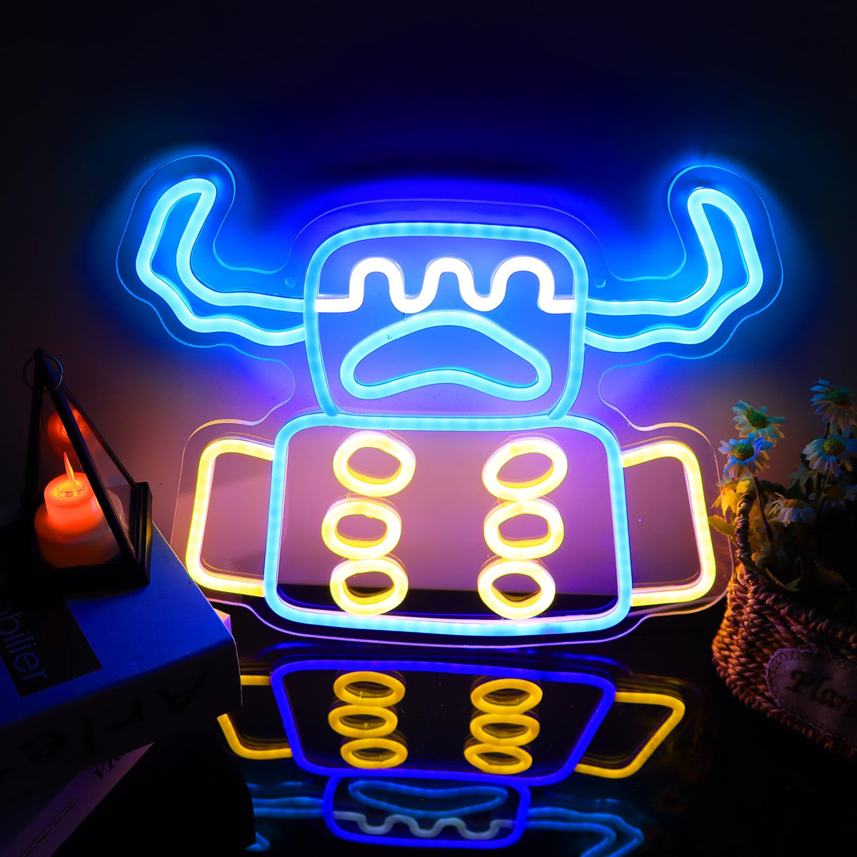 ASDGGB Mine and ICraft Creeper Neon Sign - Eye-Catching LED Wall Art f ...