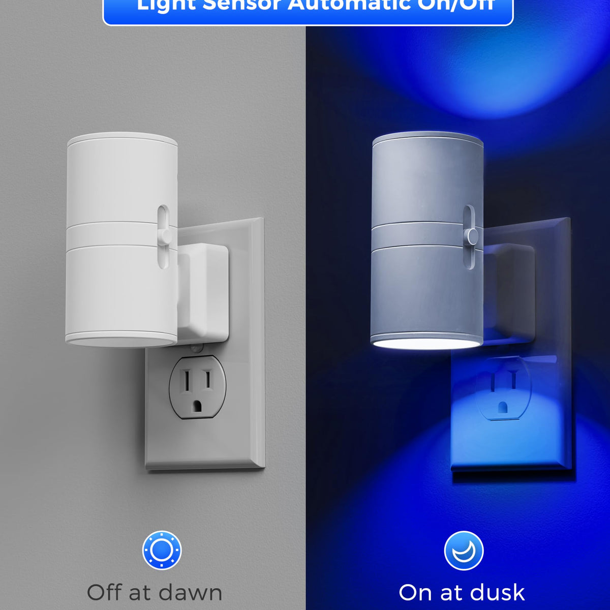 L Lohas Led Night Light, Bluey Night Light, Blue Night Lights Plug Int ...