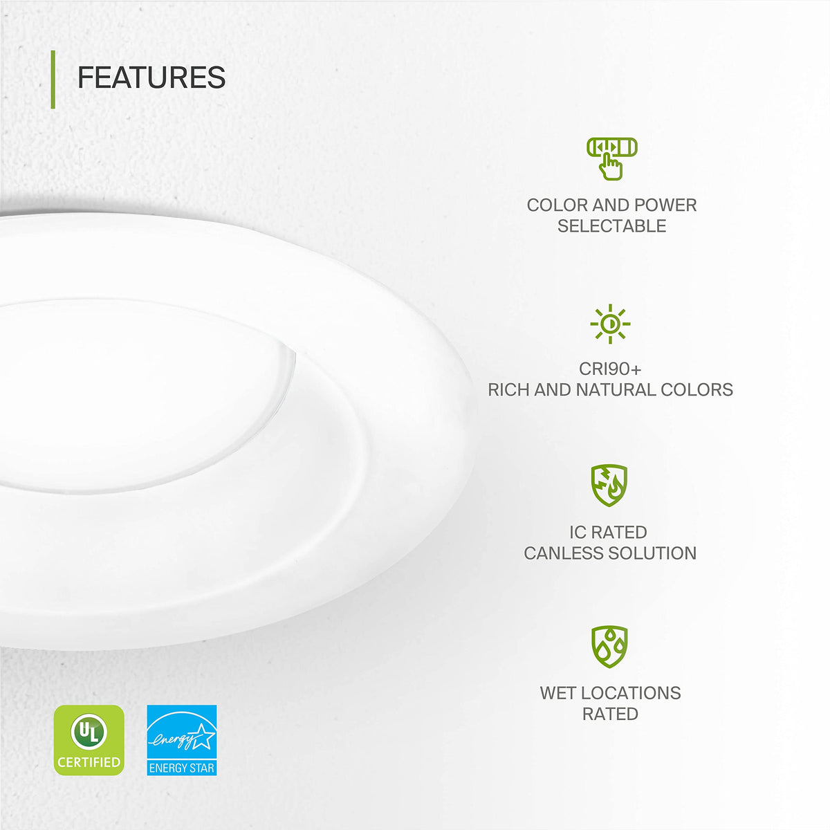 Asd 8 Inch Commercial Canless Led Downlight Power Adjustable 12/20/30W ...