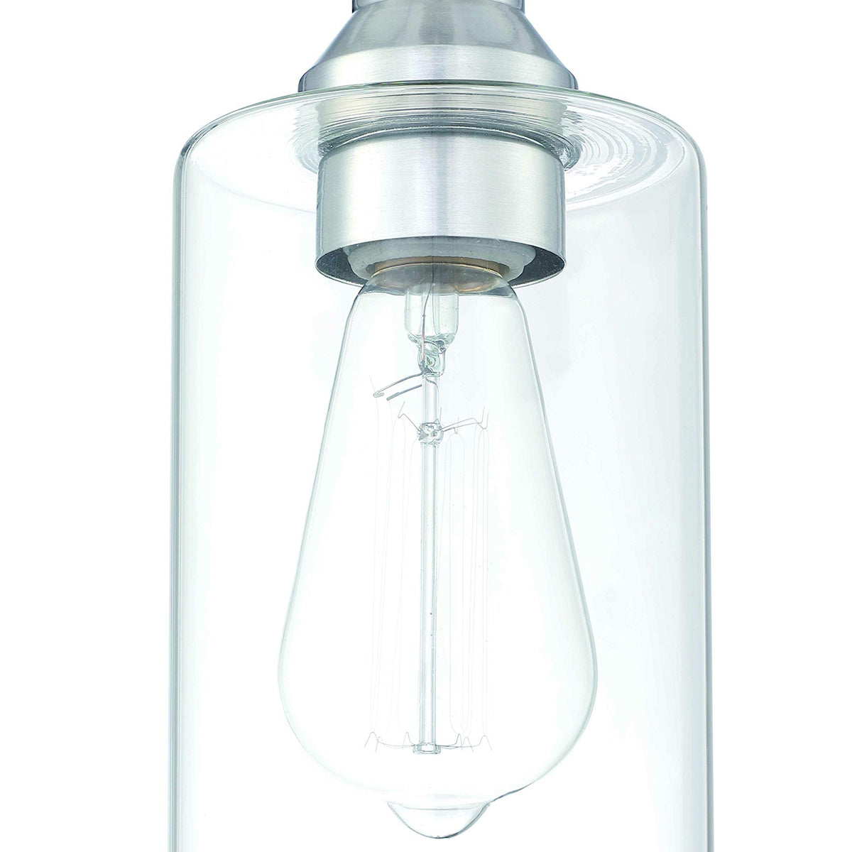WISBEAM Pendant Lighting Fixture, Nickel Metal, E26 Base, 60W Max, 3-P ...