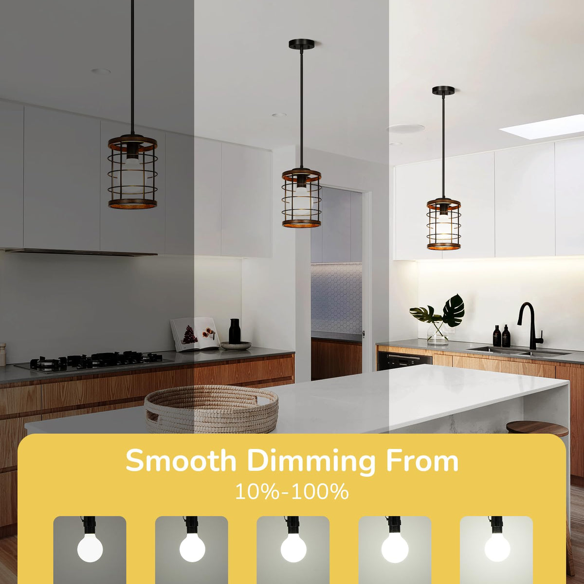 EDISHINE Dimmable G25 Globe LED Light Bulb, 5W Equivalent, CRI90+, Mil ...