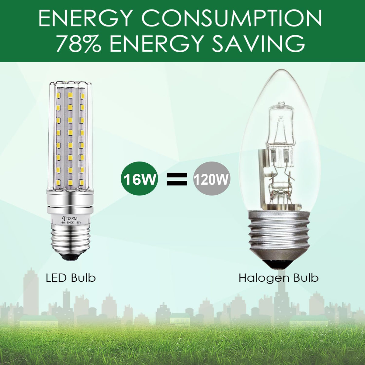 LDSZM E26 LED Bulbs 16W 1400lm Daylight 5000K Non-Dimmable 4 Pack E26 ...