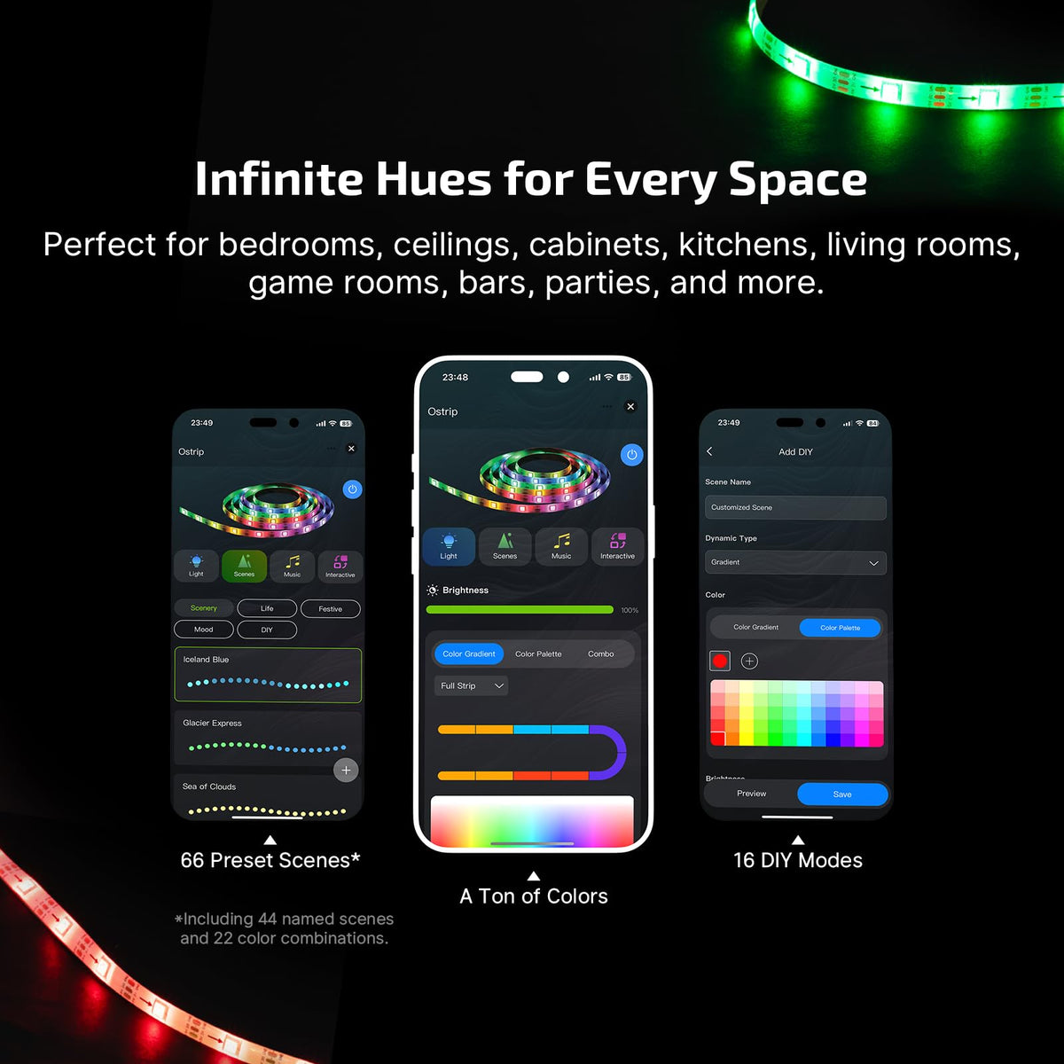 Olight Ostrip Smart Led Strip Lights With App Control, Music Sync, Col ...