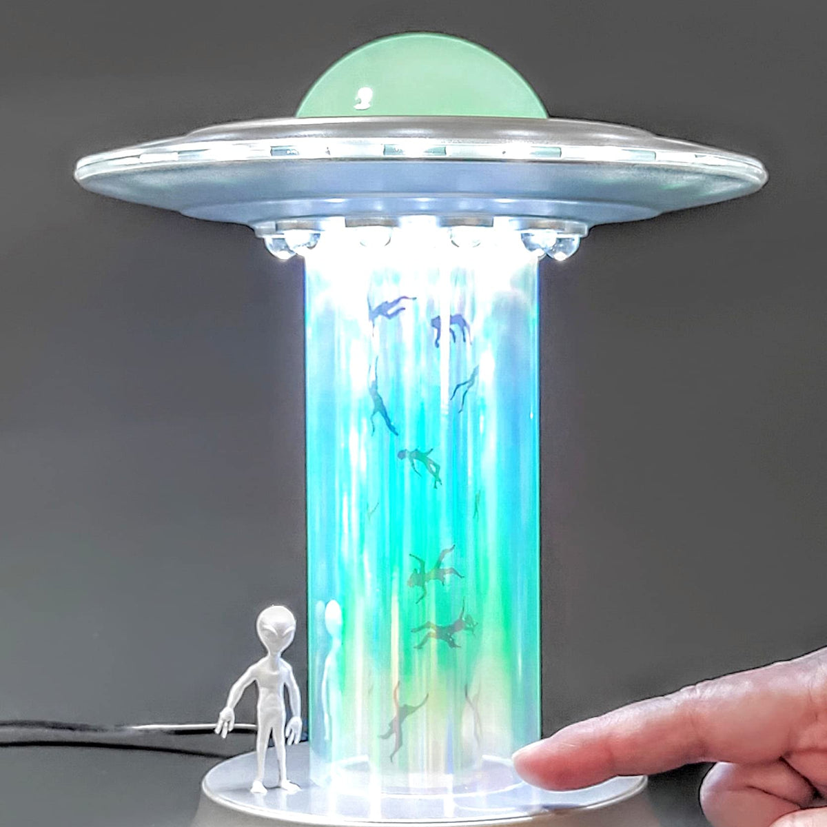UFO Model Human Abduction Touch Table Lamp LED Alien Encounter ...