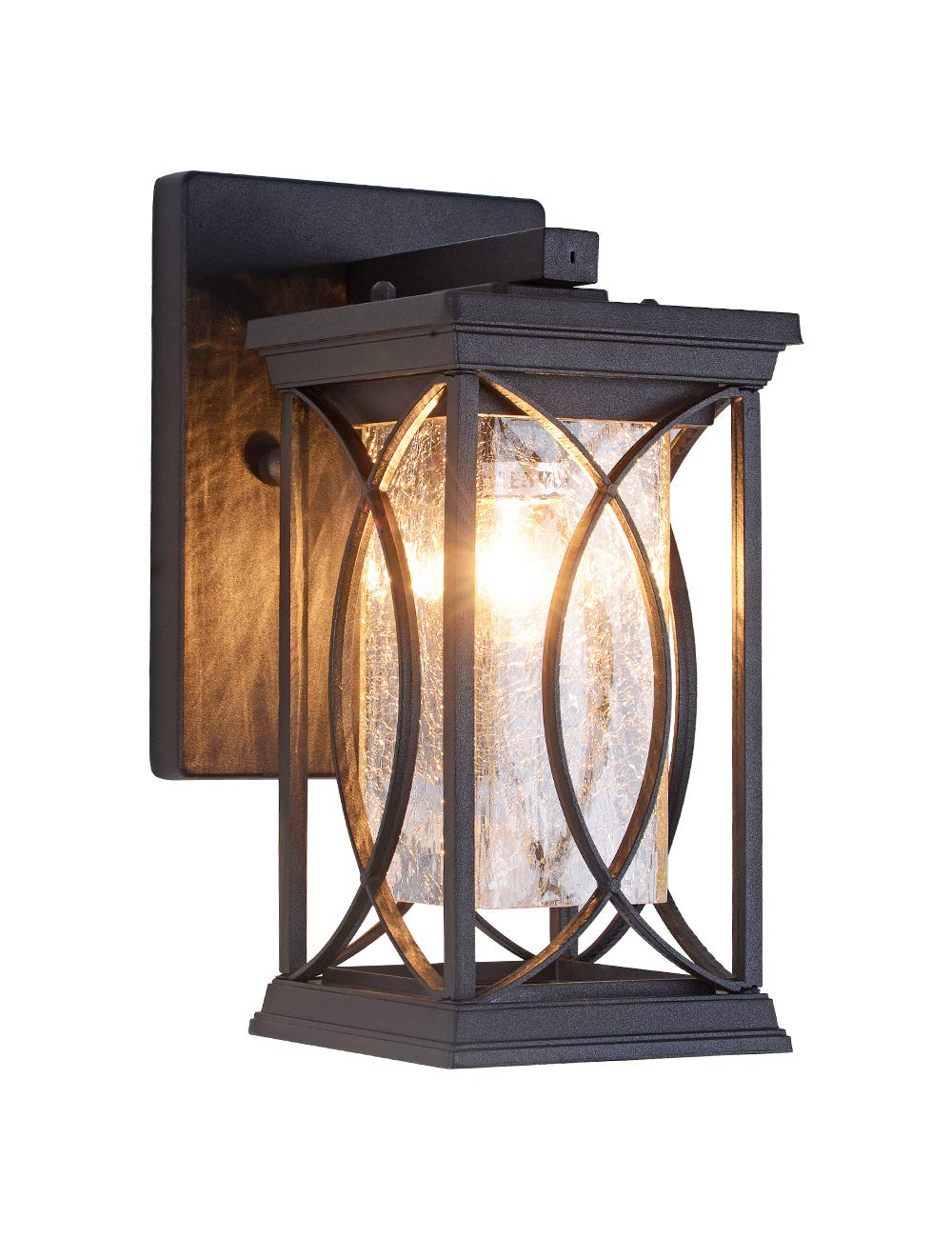 Delicavy Outdoor Wall Lantern - Small Modern Aluminum Light Fixture, B ...