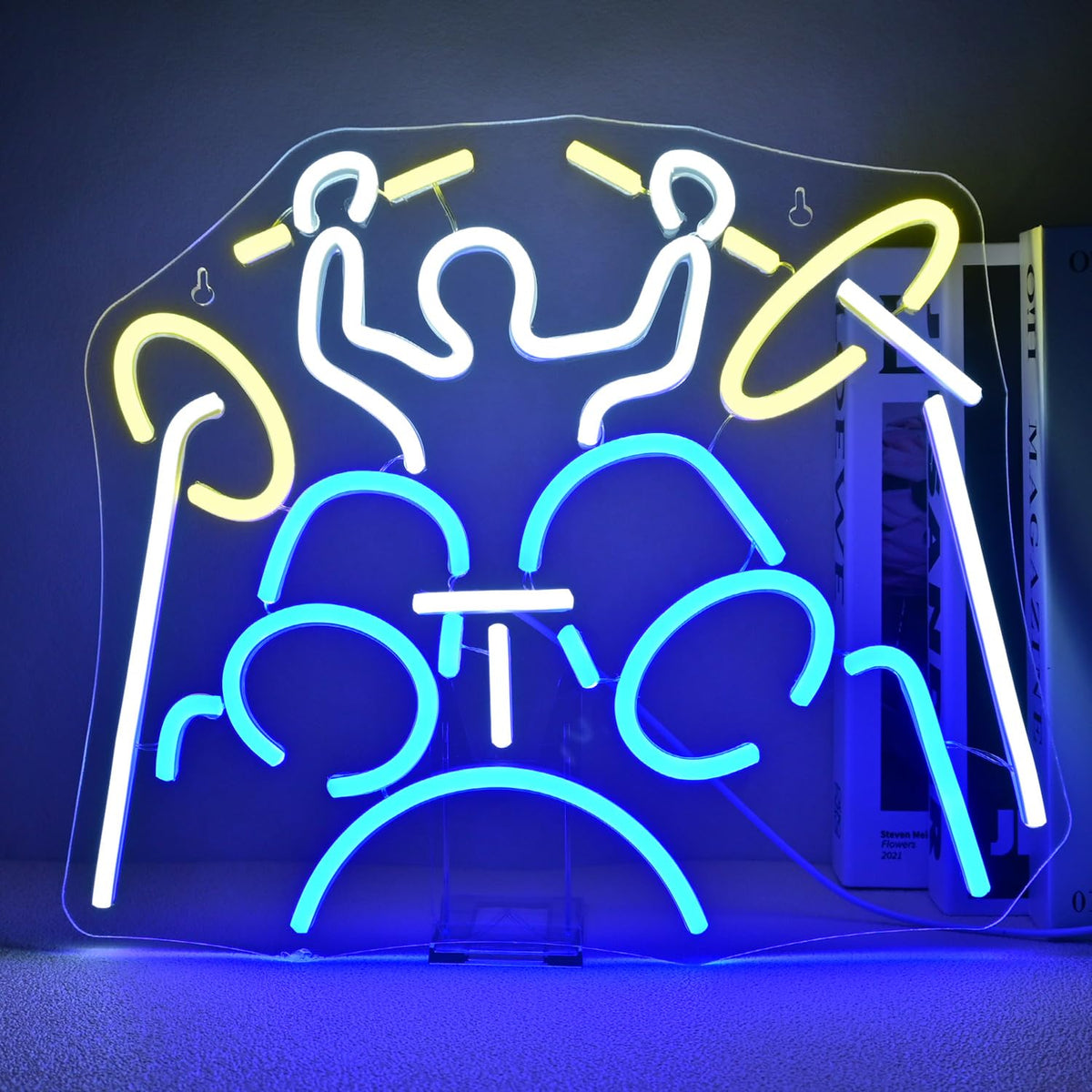 ineonlife Drum Kit Neon Sign Neon Signs Drum Set Led Neon Lights for W ...