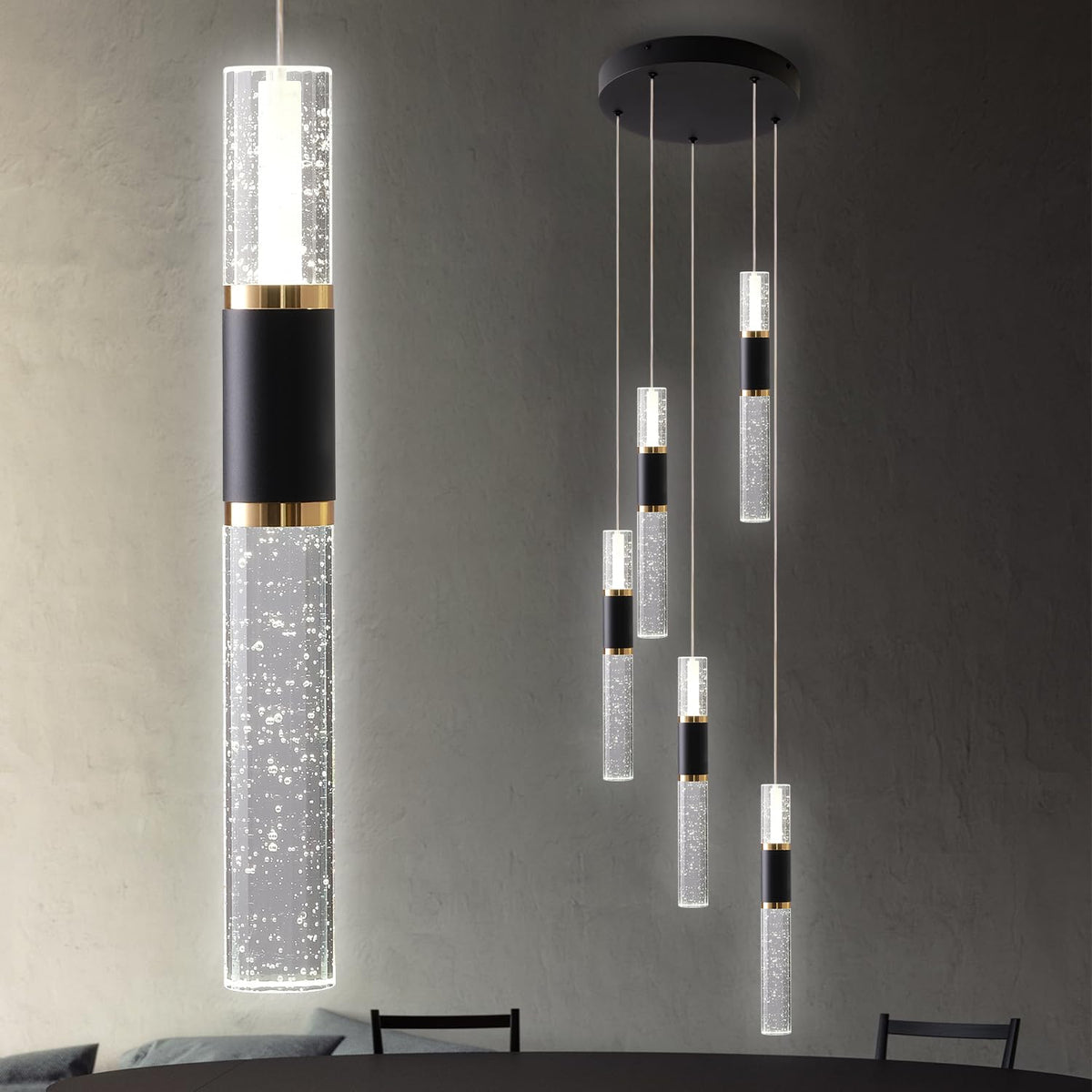 Embring 5-Light Modern Pendant Lights Kitchen Island Lighting Fixture, – Lightsdaddy