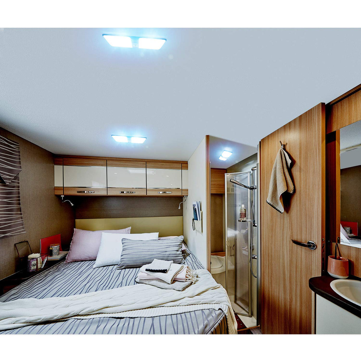 BlueFire LED RV Ceiling Dome Light - Super Bright, ON/OFF Switch, 12V ...