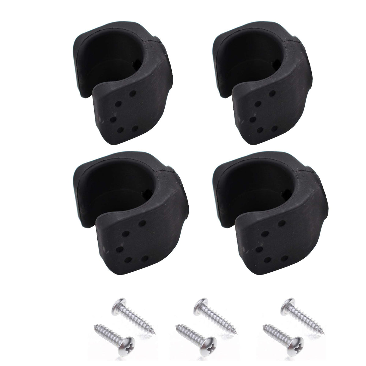 Yyst Flashlight Mounting Brackets 4/Pk - No Flashlight -Two Big - Two ...
