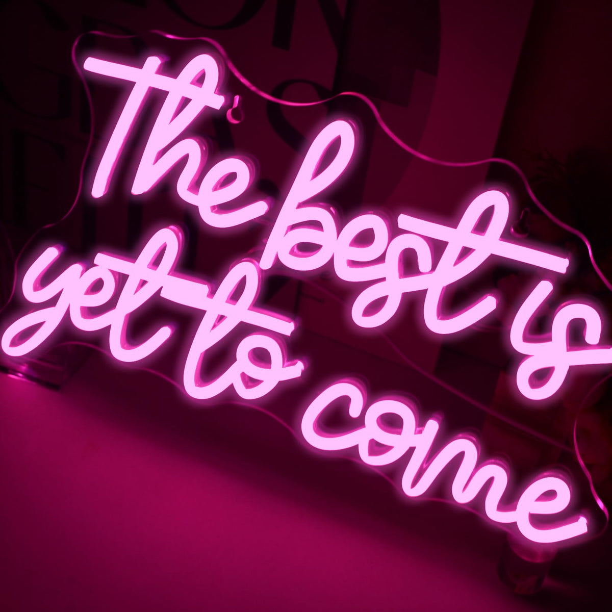 FAXFSIGN Neon Sign LED Wall Decor Pink Acrylic Model WX-NL-6217 for Be ...