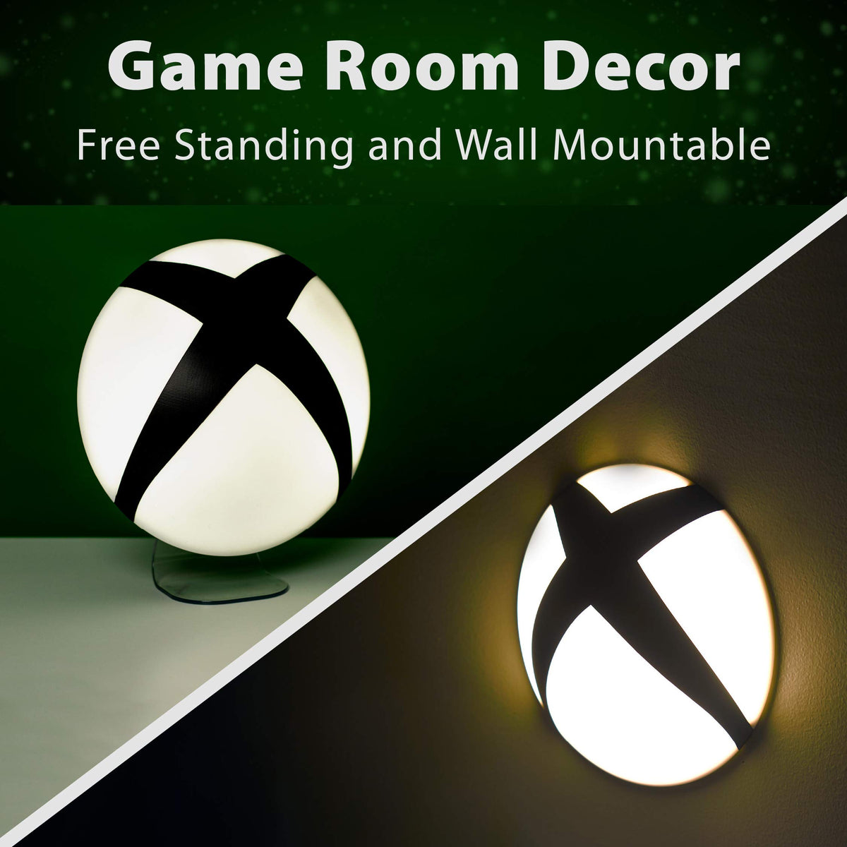 Paladone Xbox Logo Light - Game Room Decor - Xbox Bedroom Accessories ...