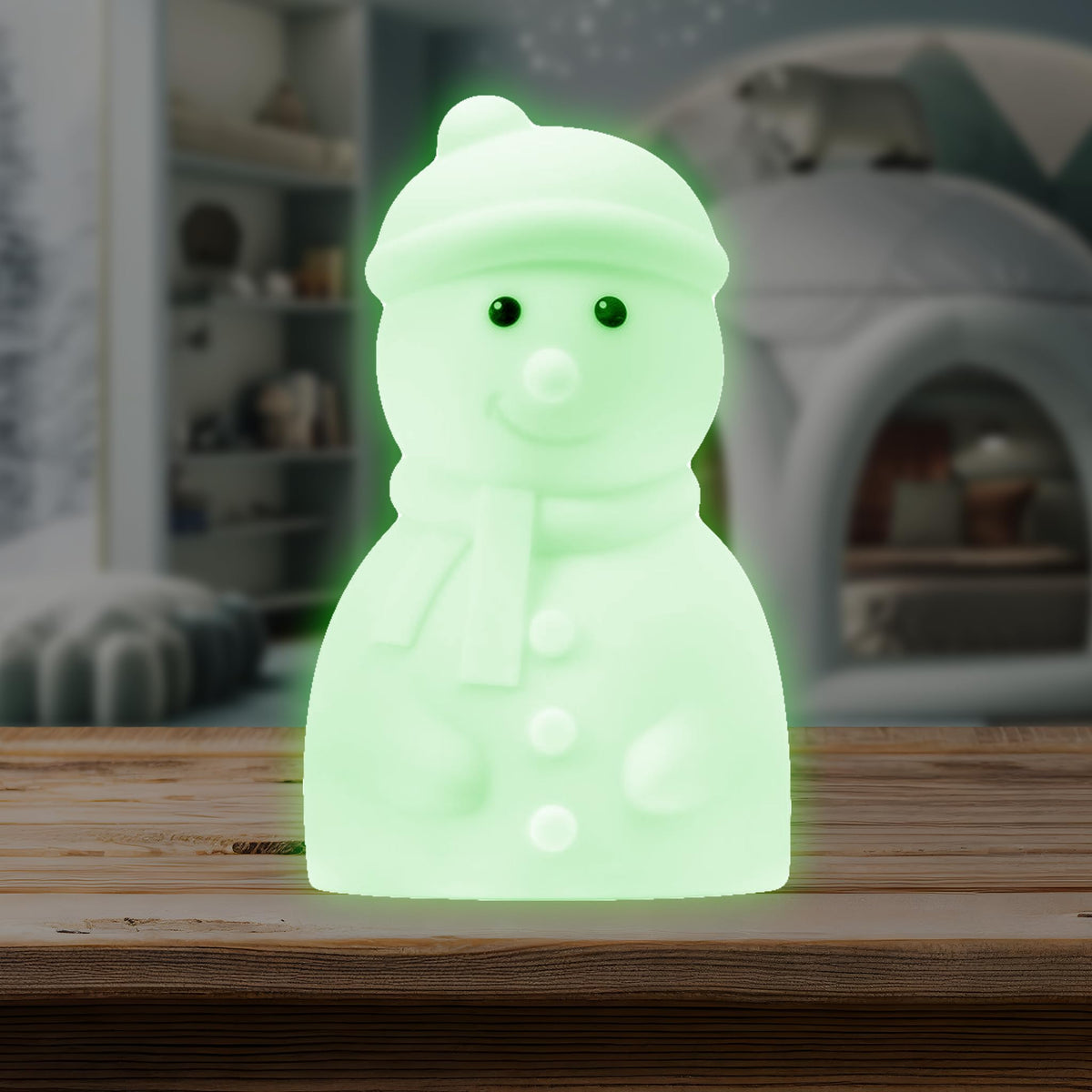 Lumipets Animal Night Light - Silicone Kids Lamp, Junior Snowman Model ...