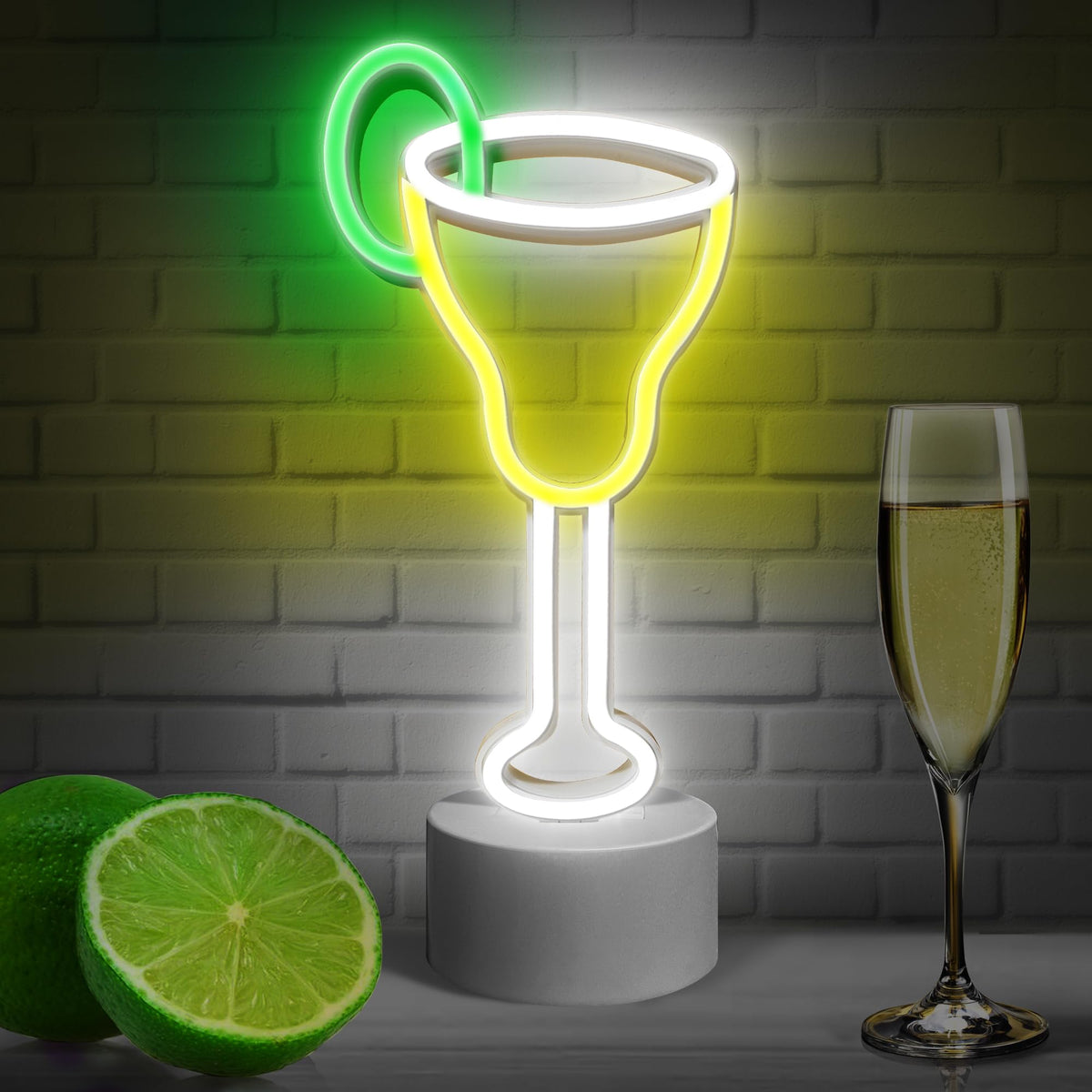 Lumoonosity Cocktail Neon Sign - USB/Battery Powered LED Bar Light - 5 ...