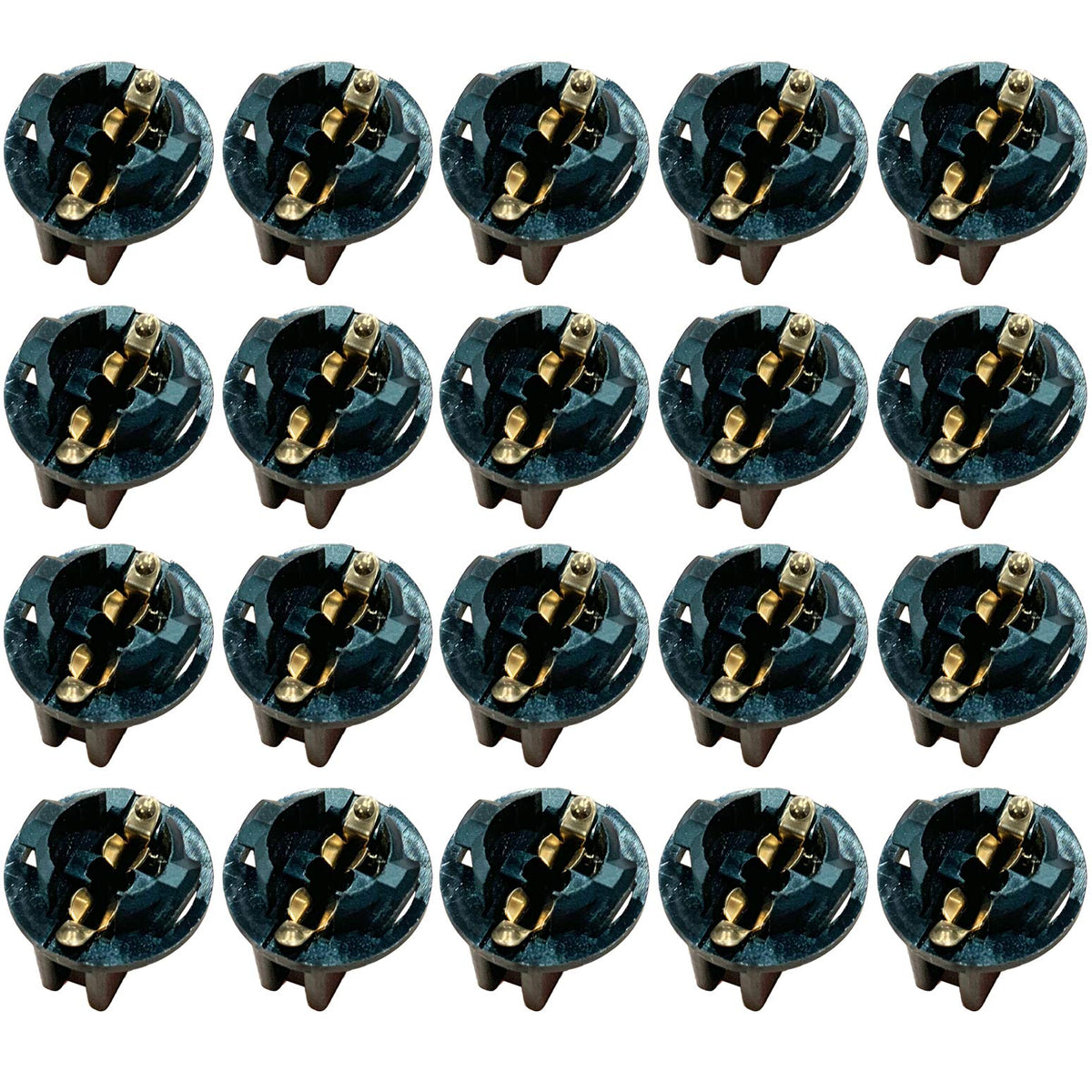 AUTUT 20 Pcs Light Bulb Twist Lock Socket W5W T10 168 194 Wedge ...