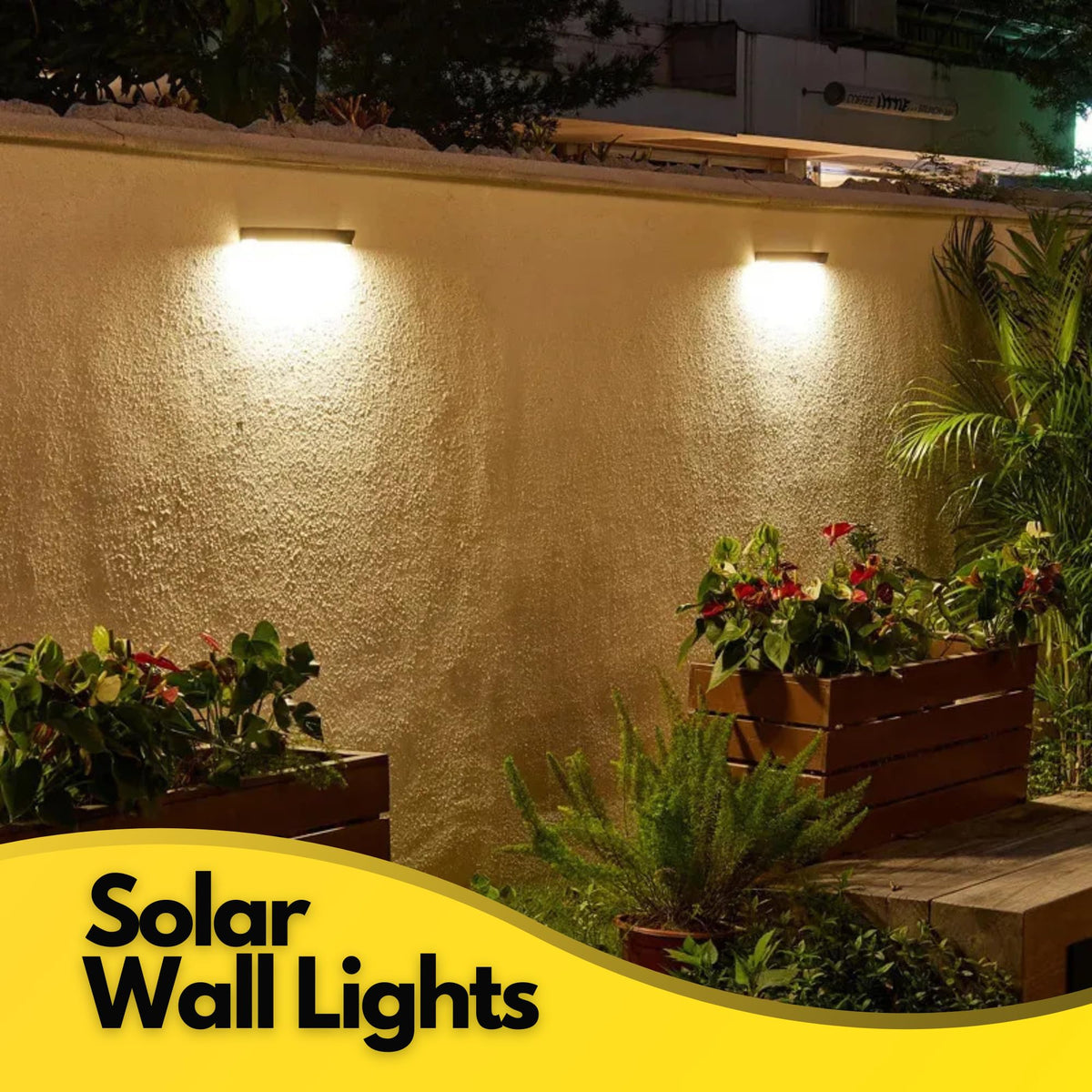 BRIGHTICONIC Solar Sign Light - LED Outdoor Mailbox Light, 13in Warm W ...