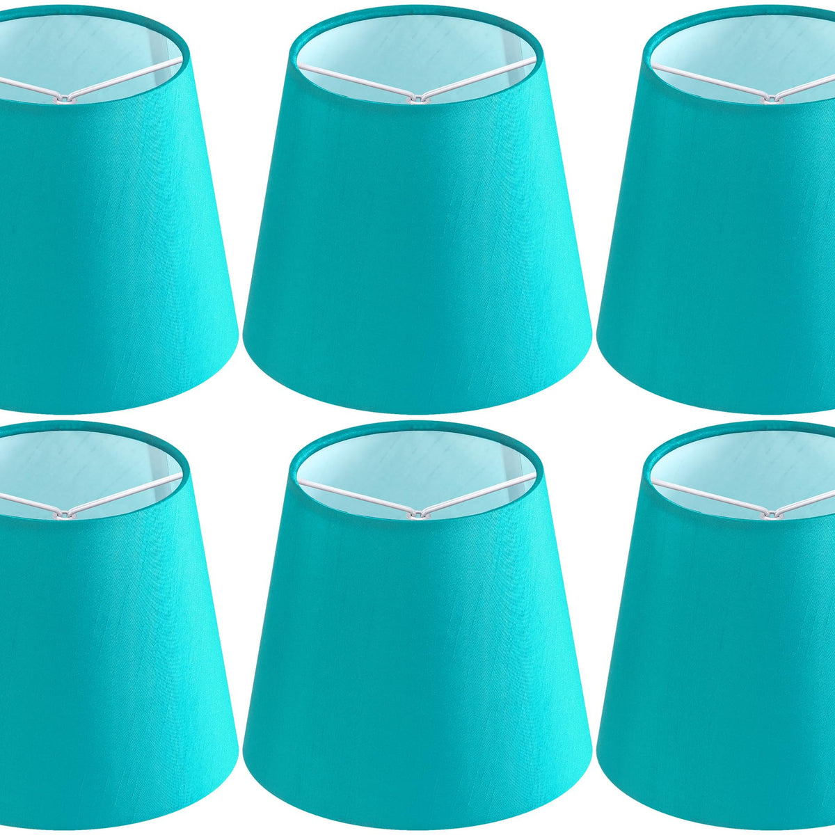 GO&SO Silk Fabric Small Lamp Shades for Chandelier, Clip on Lamp Shade ...