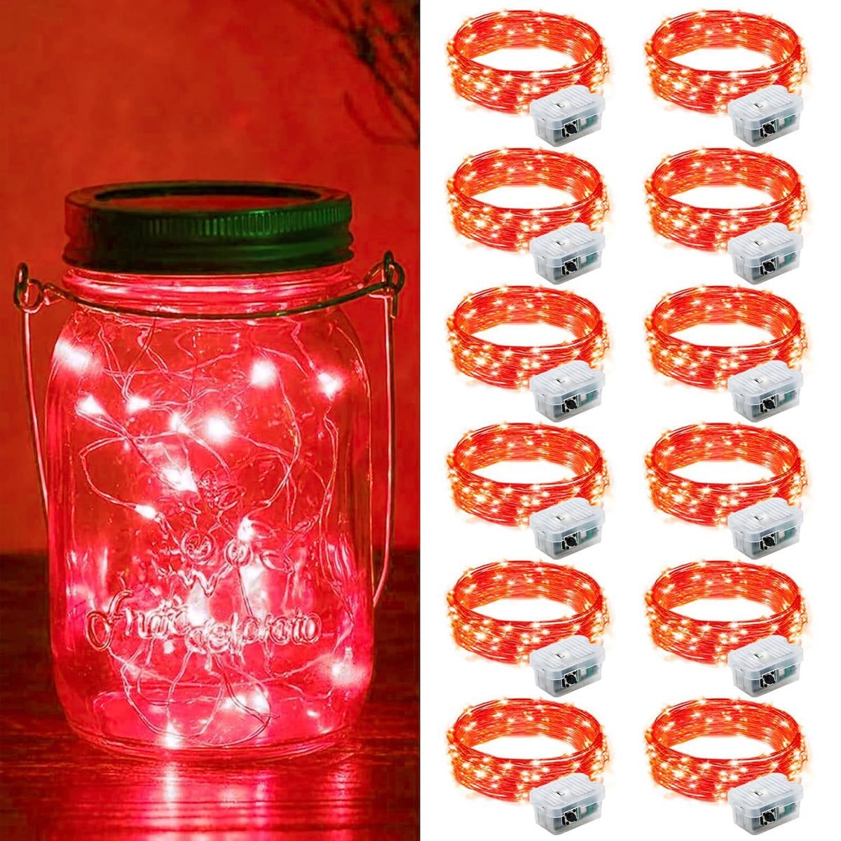 Fairy Lights Battery Operated, String Lights Battery Powered 7ft 20 Led ...