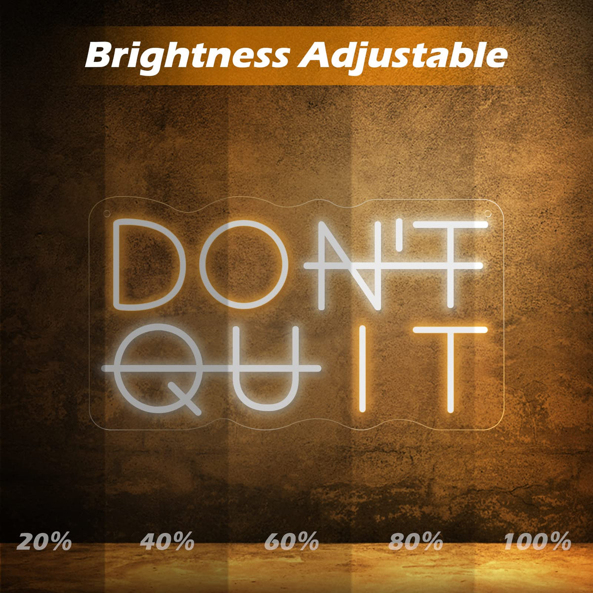Dont Quit LED Neon Sign for Wall Decor, DO IT Neon Lights Party Decora ...