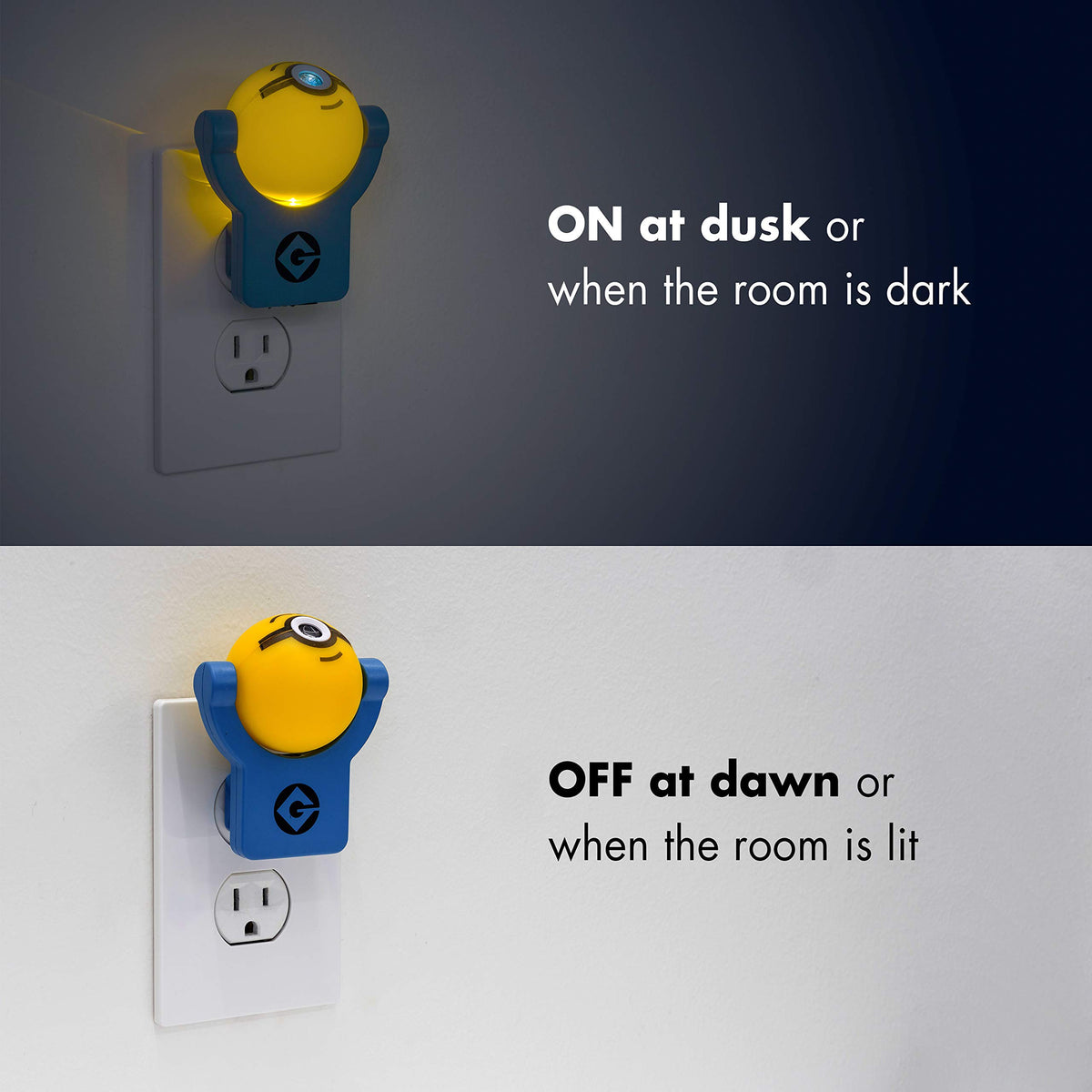 Minions Projectables Plug-in Night Light, Despicable Me, for Kids ...