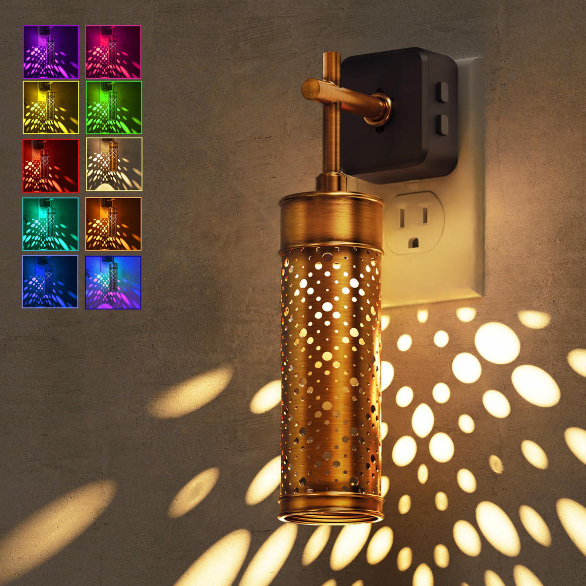 L Lohas Led Night Light Color Changing Night Lights Plug Into Wall Rgb ...