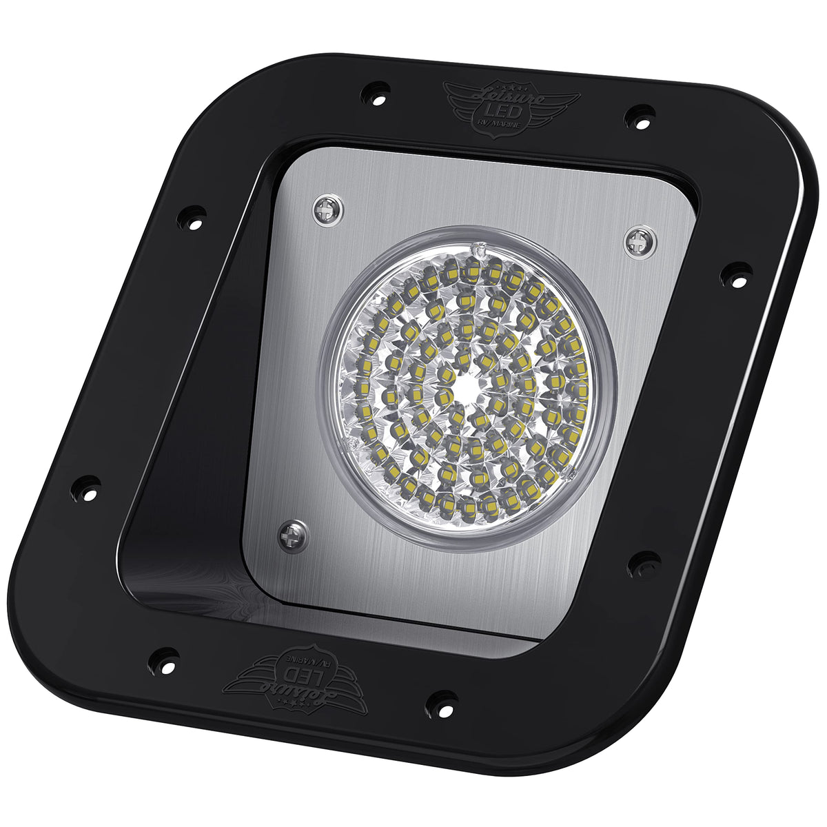 Leisure LED RV Exterior Flood Porch Utility Light - Black 12v 1100 Lum ...